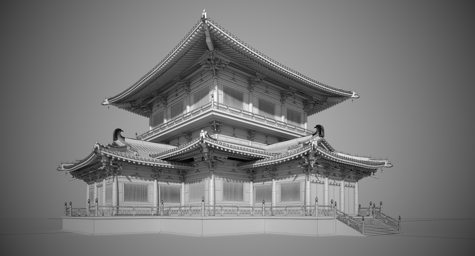 Chinese Palace 3d Model
