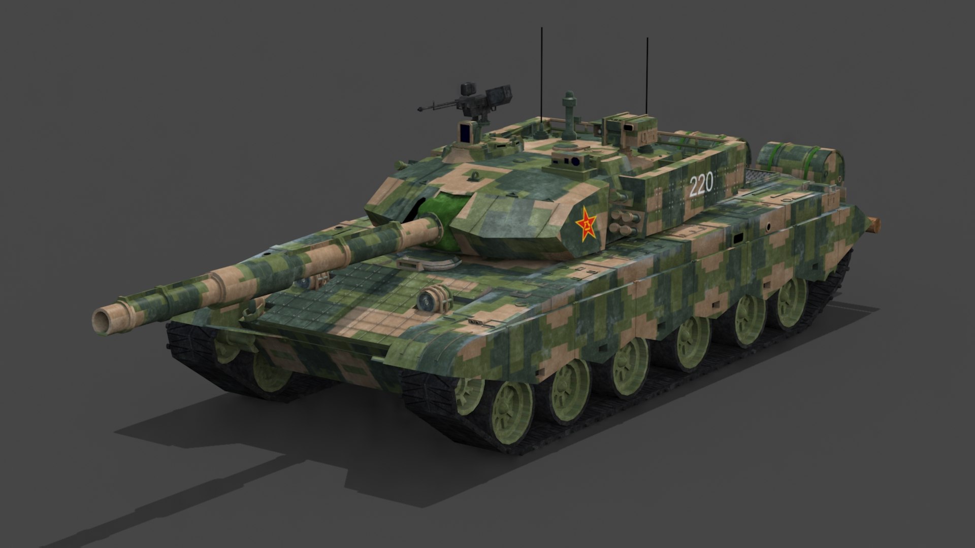 3D Chinese Main Battle Tank Collection Model - TurboSquid 2213065