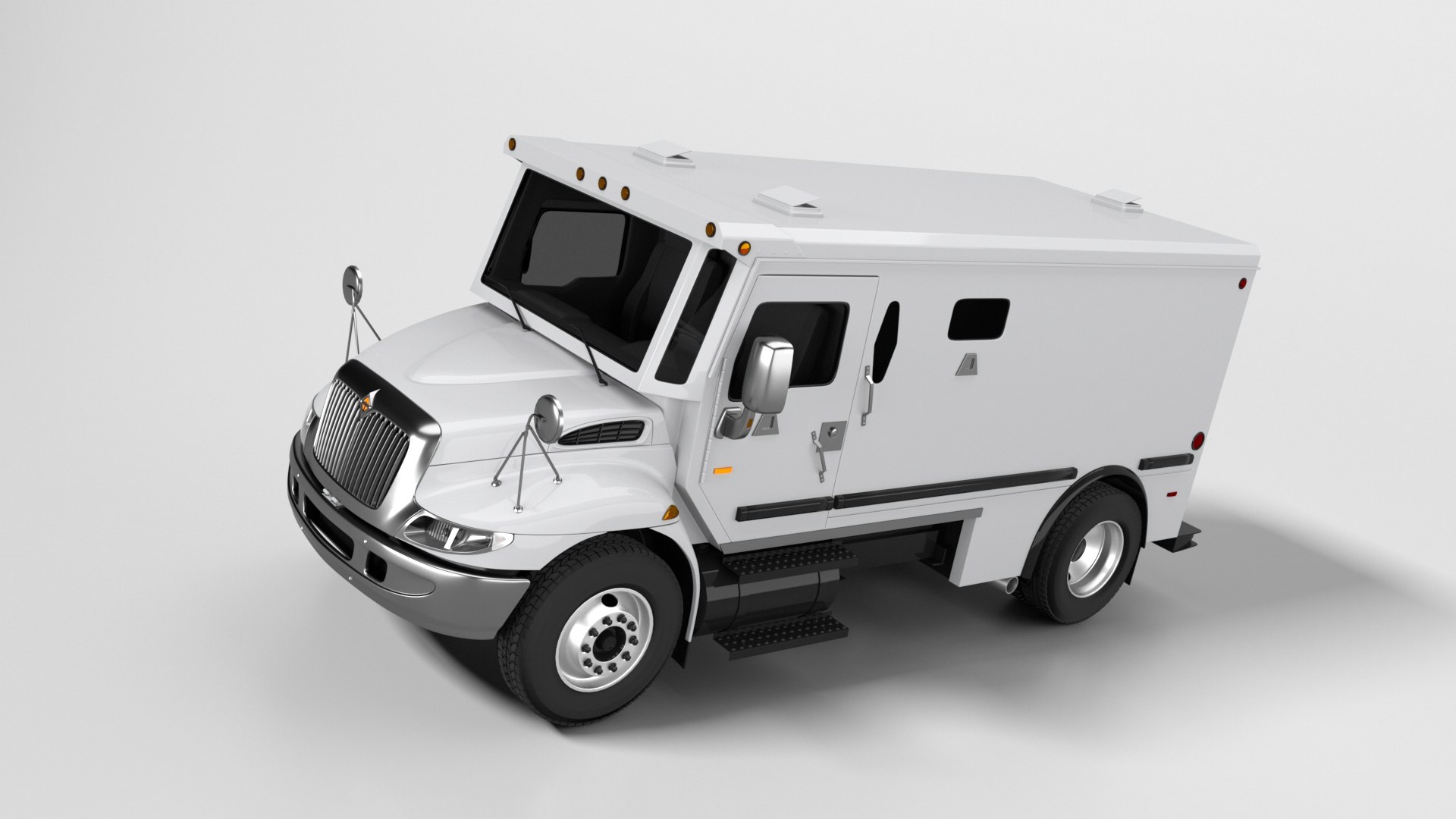 International Durastar Armored Cash Truck 3D - TurboSquid 2343605