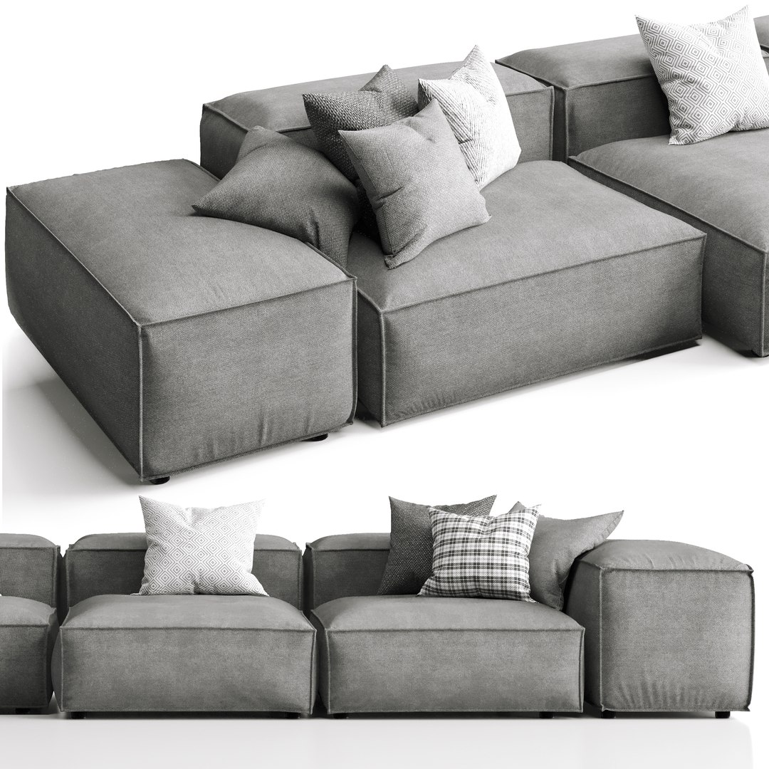 3D Living Divani Extra Soft Sofa Three Seater Model - TurboSquid 2083574