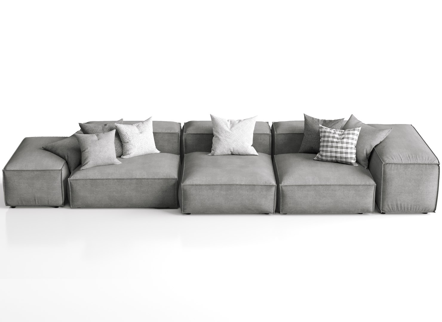 3D Living Divani Extra Soft Sofa Three Seater Model - TurboSquid 2083574