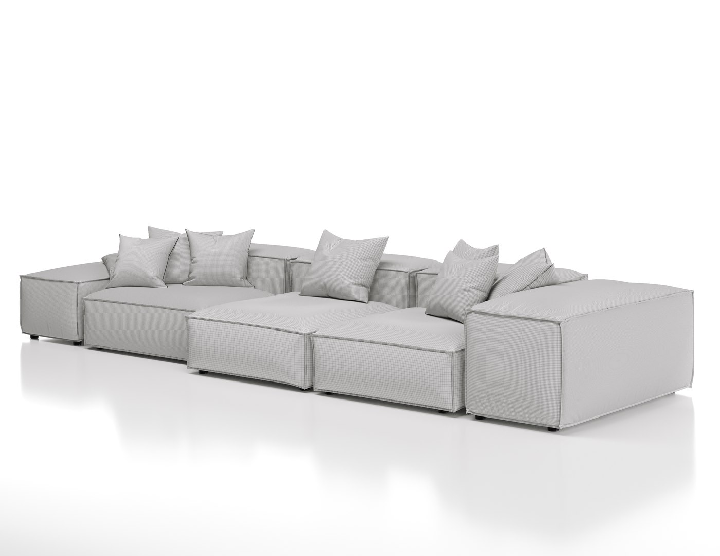 3D Living Divani Extra Soft Sofa Three Seater Model - TurboSquid 2083574