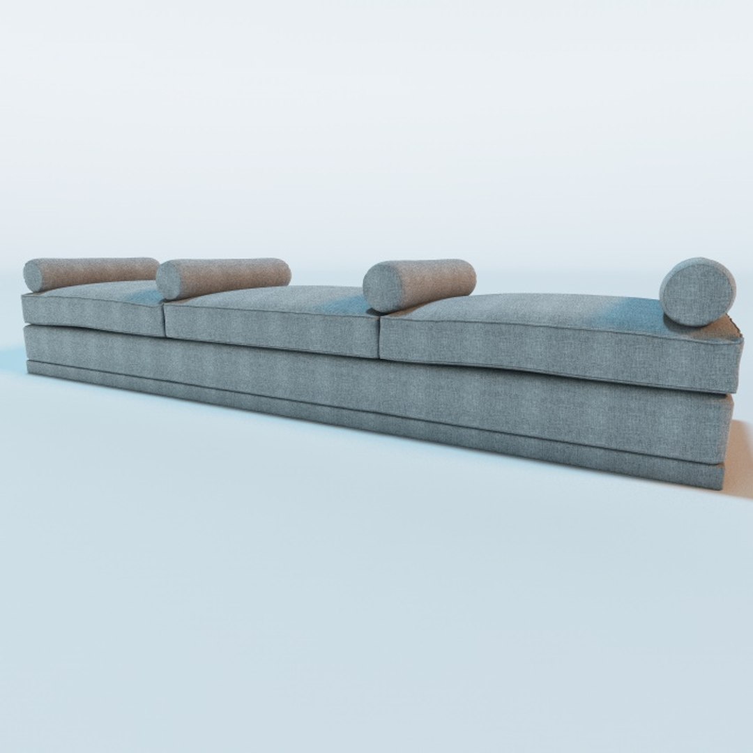 3ds max backless sofa