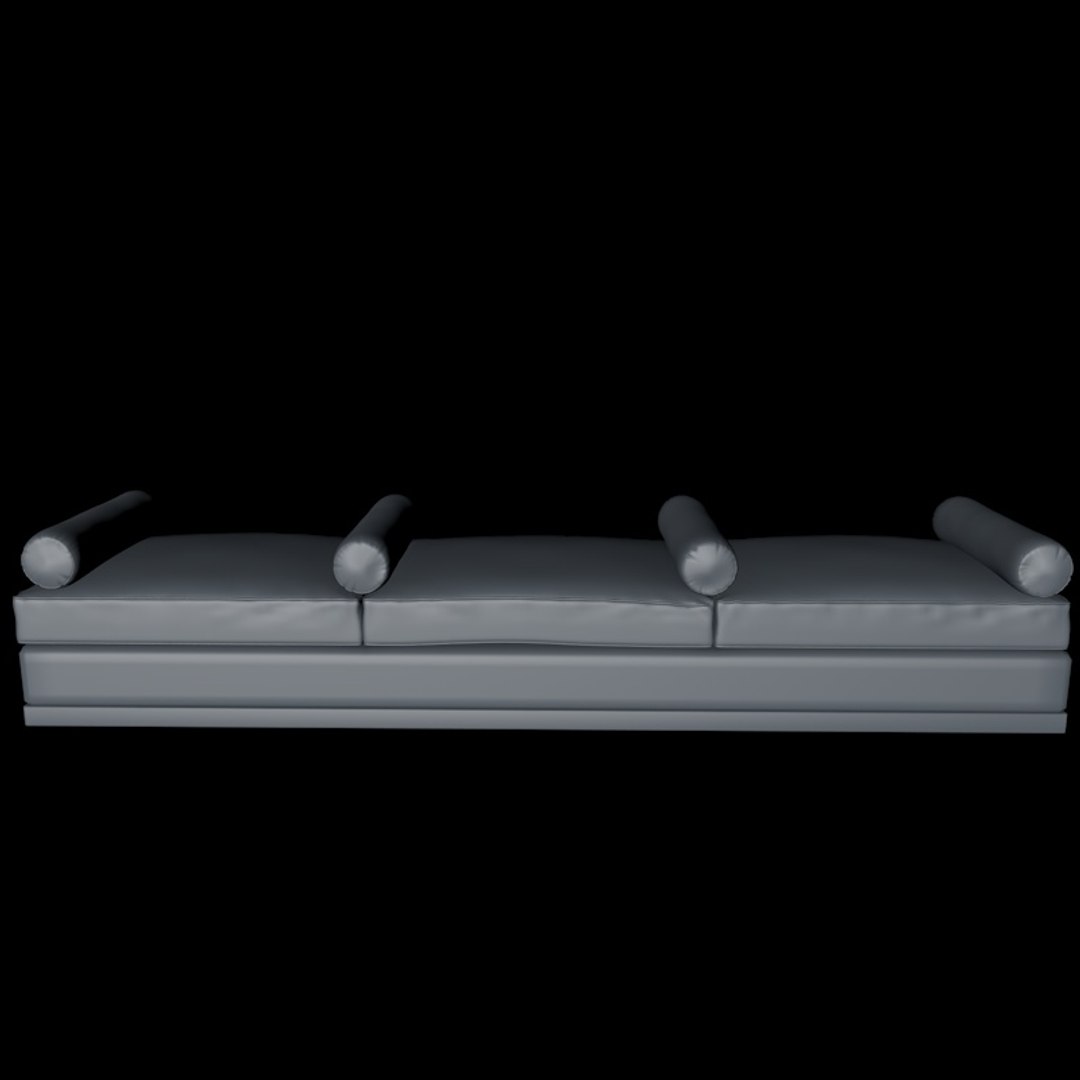 3ds max backless sofa