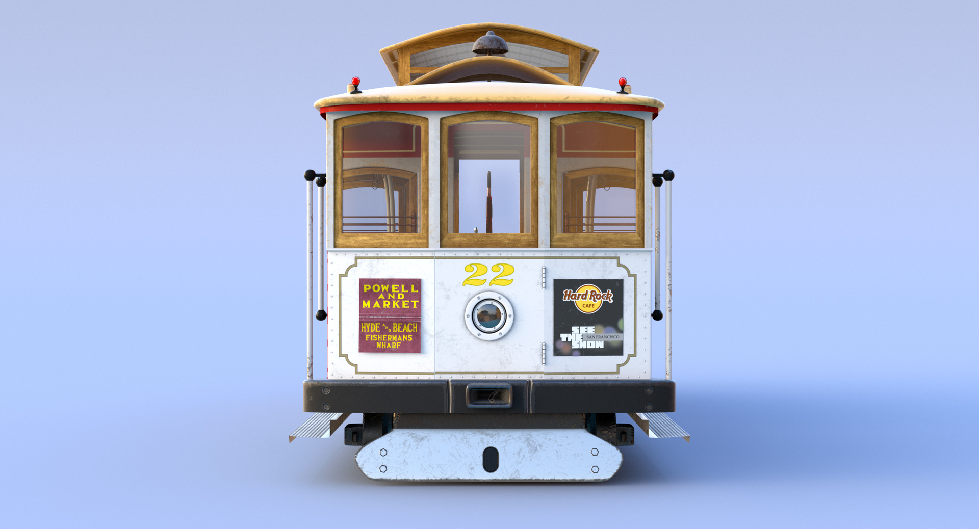 San francisco cable car model - TurboSquid 1430738