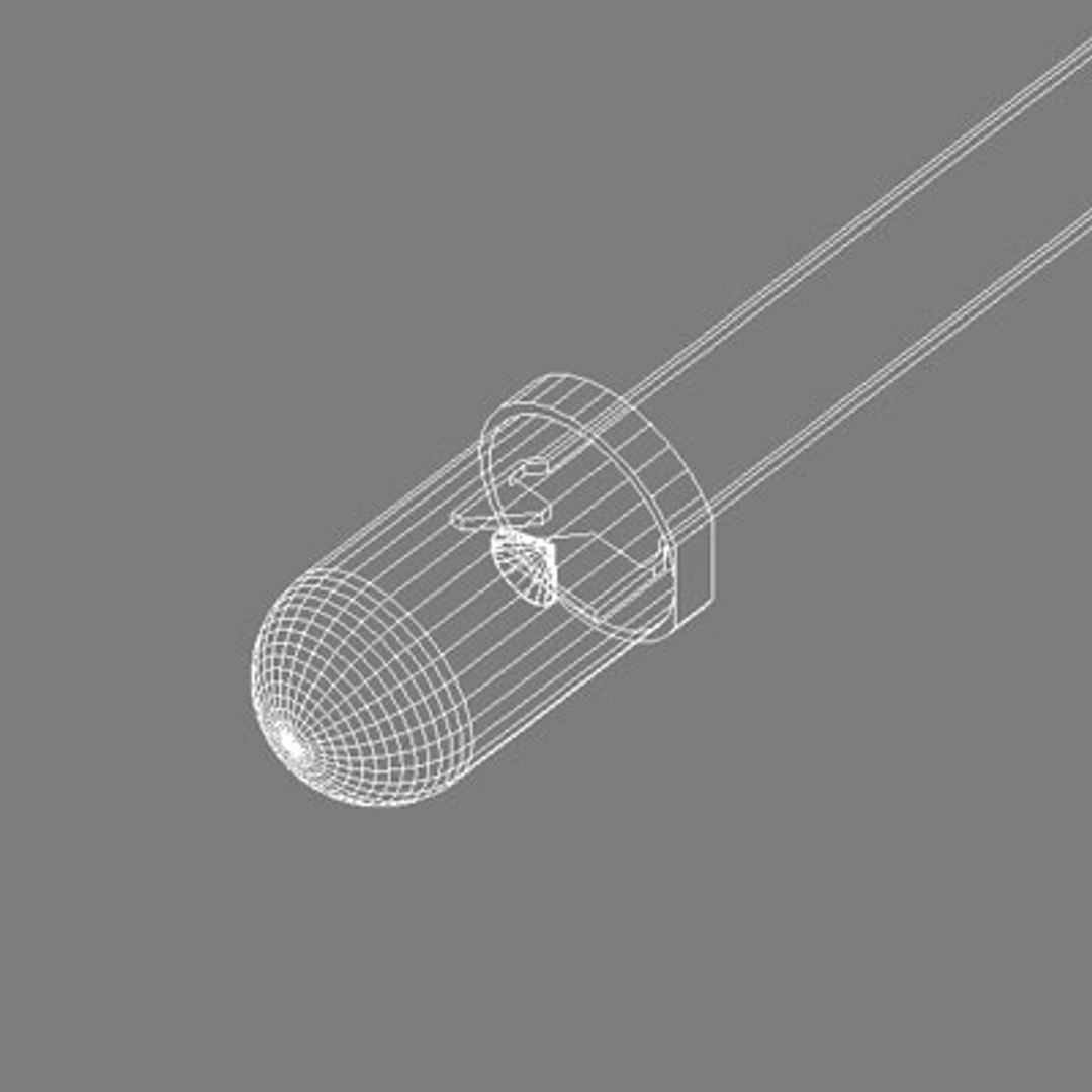 3d model led light diodes