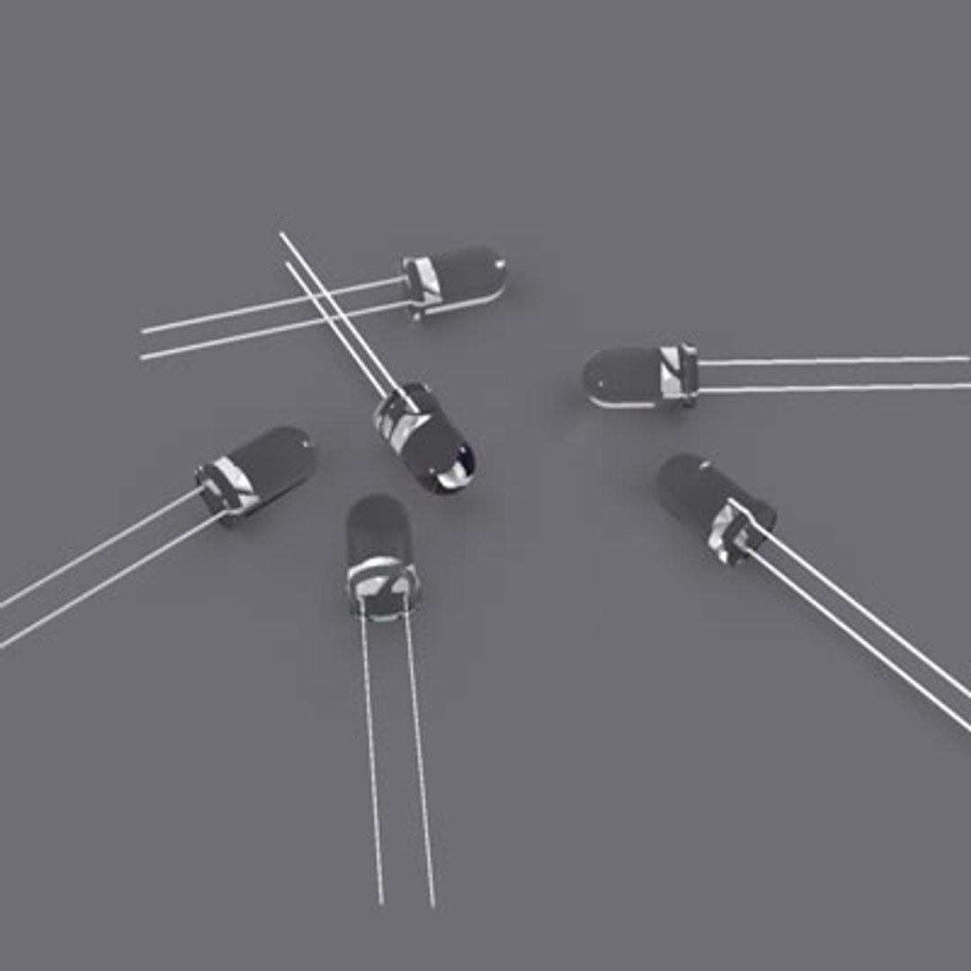 3d model led light diodes