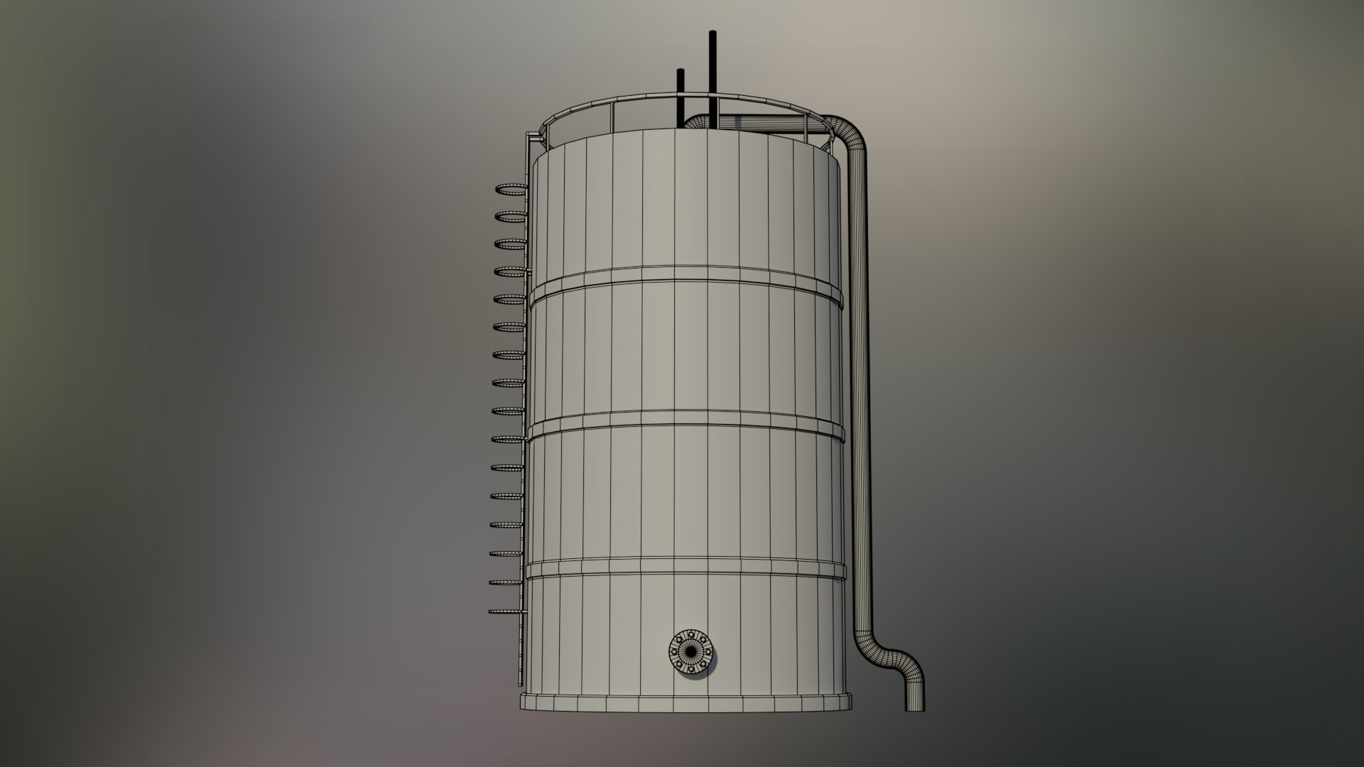 3D Industrial Methanol Storage Tank Model - TurboSquid 1806800