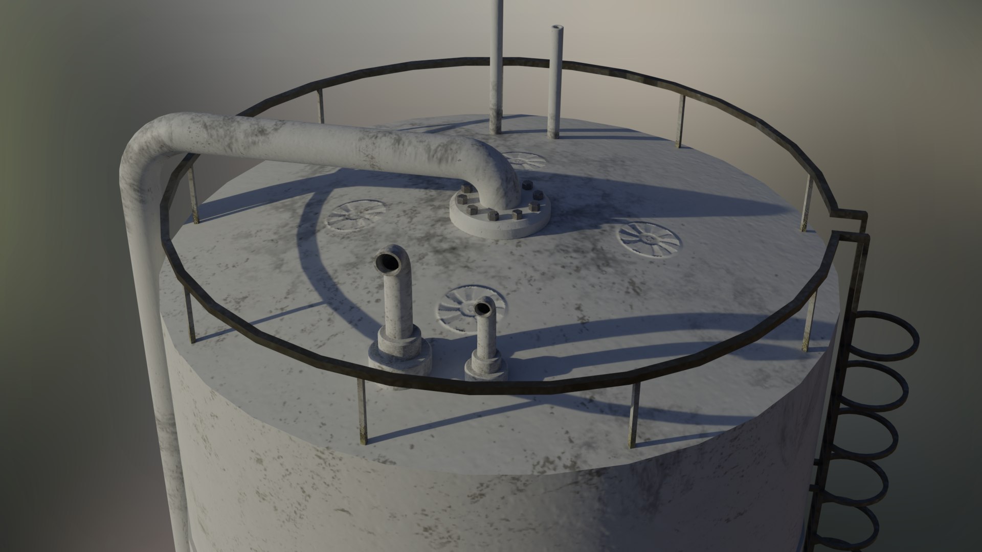 3D Industrial Methanol Storage Tank Model - TurboSquid 1806800