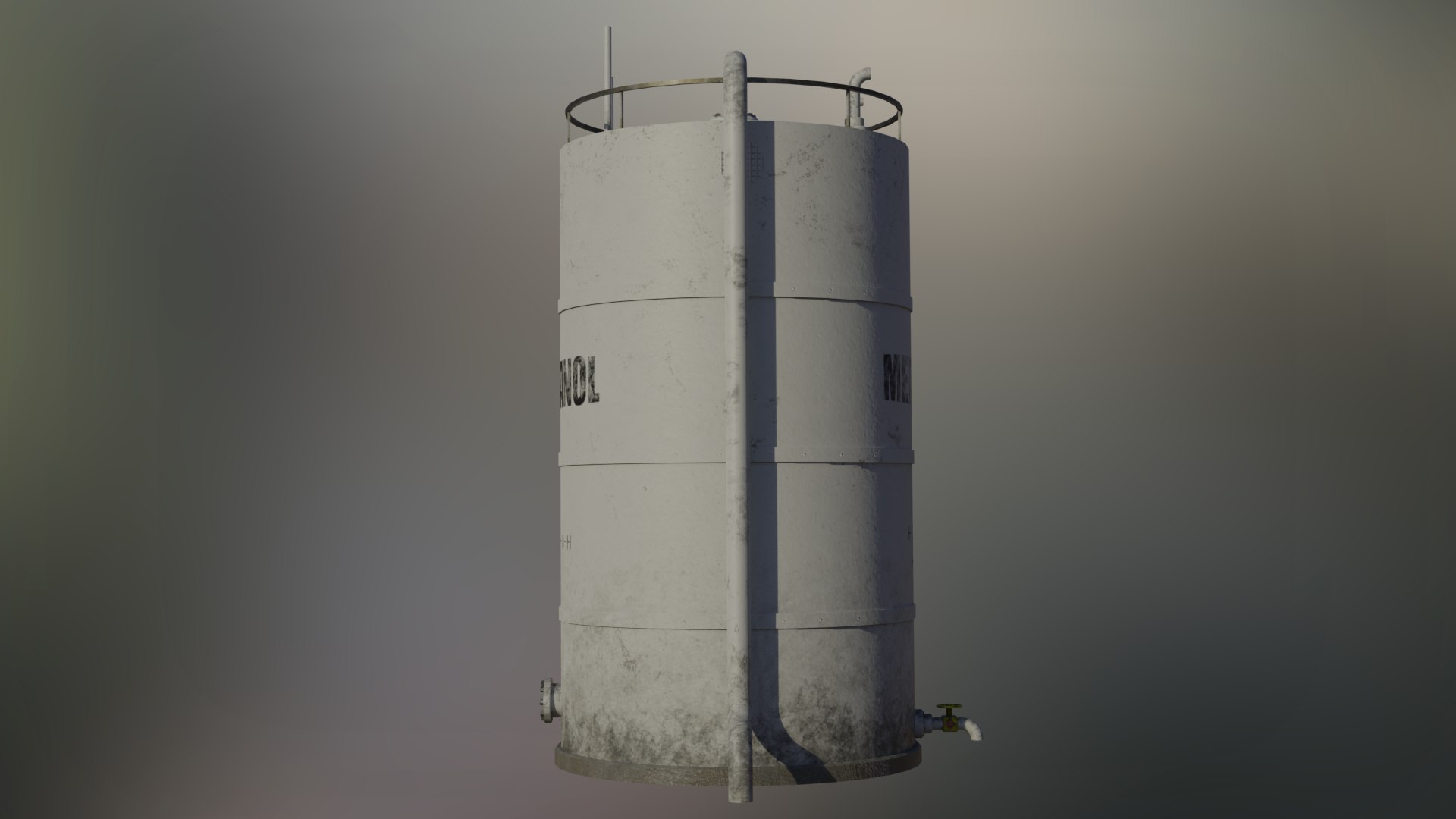 3D Industrial Methanol Storage Tank Model - TurboSquid 1806800