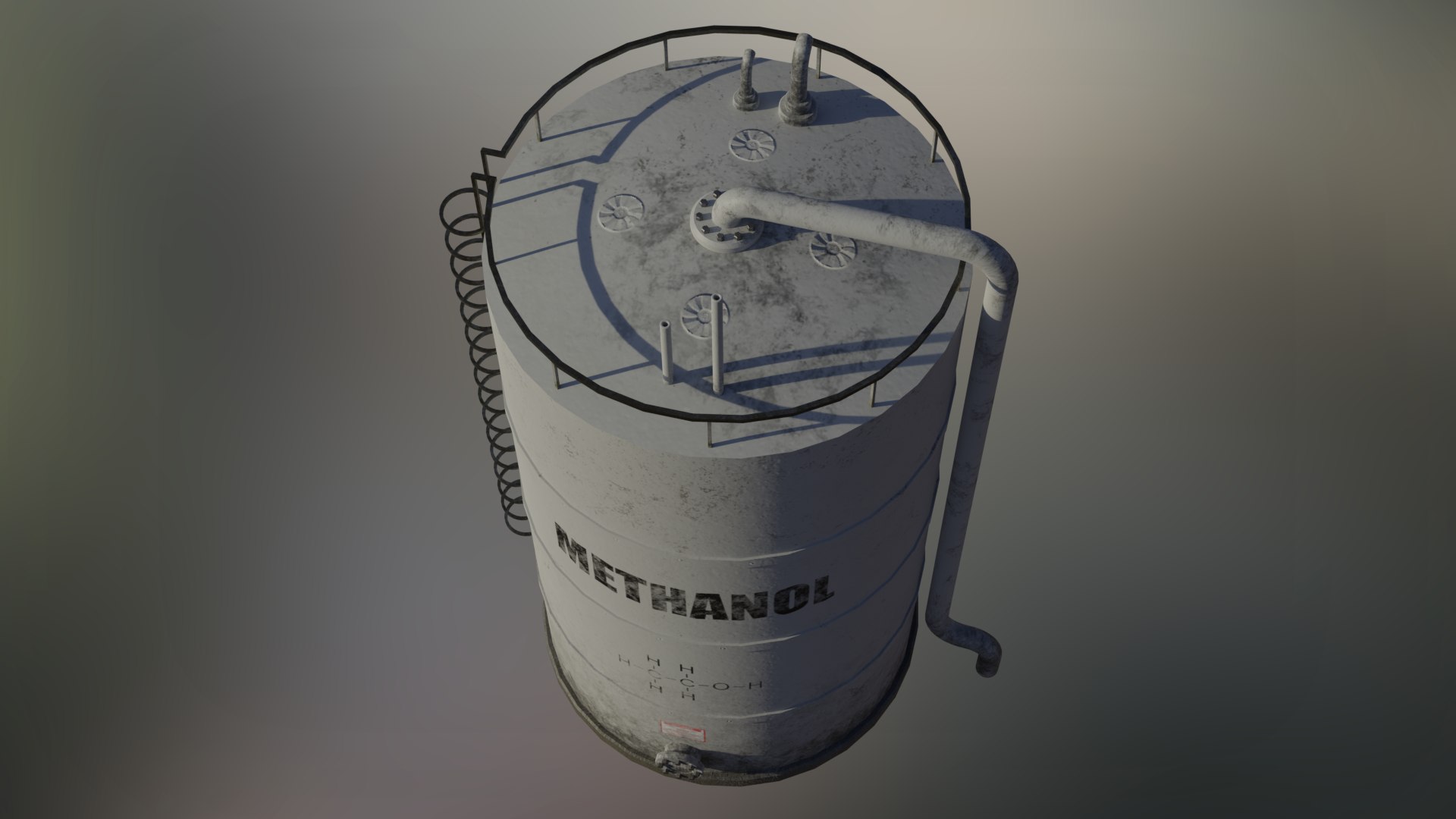 3D Industrial Methanol Storage Tank Model - TurboSquid 1806800