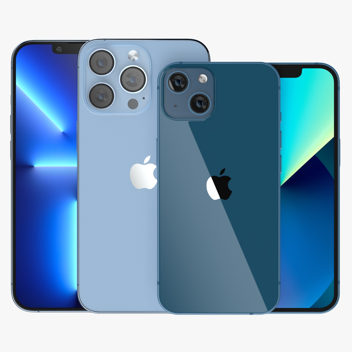 Apple iPhone 13 Pro Pacific Blue 3D model - TurboSquid 1749160