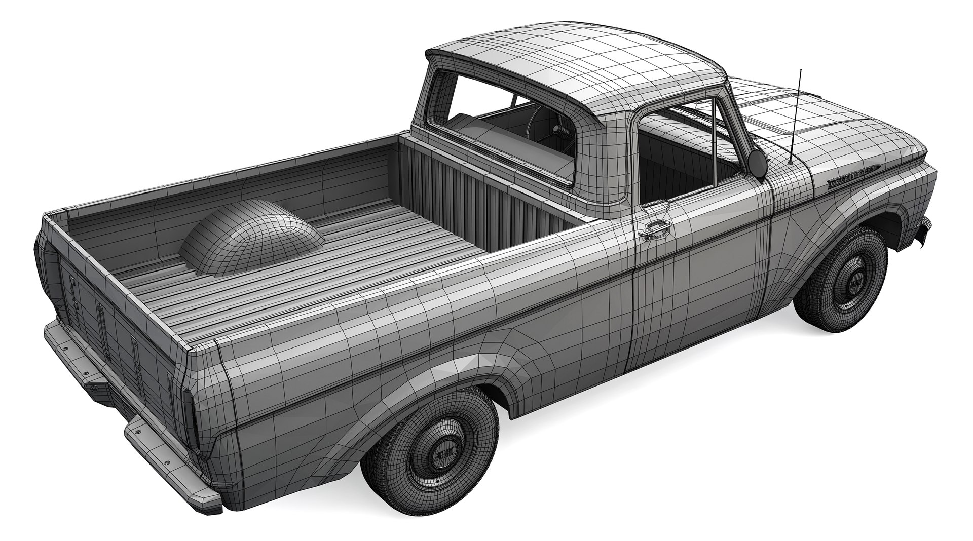 3D F100 1961 Model - TurboSquid 1571881