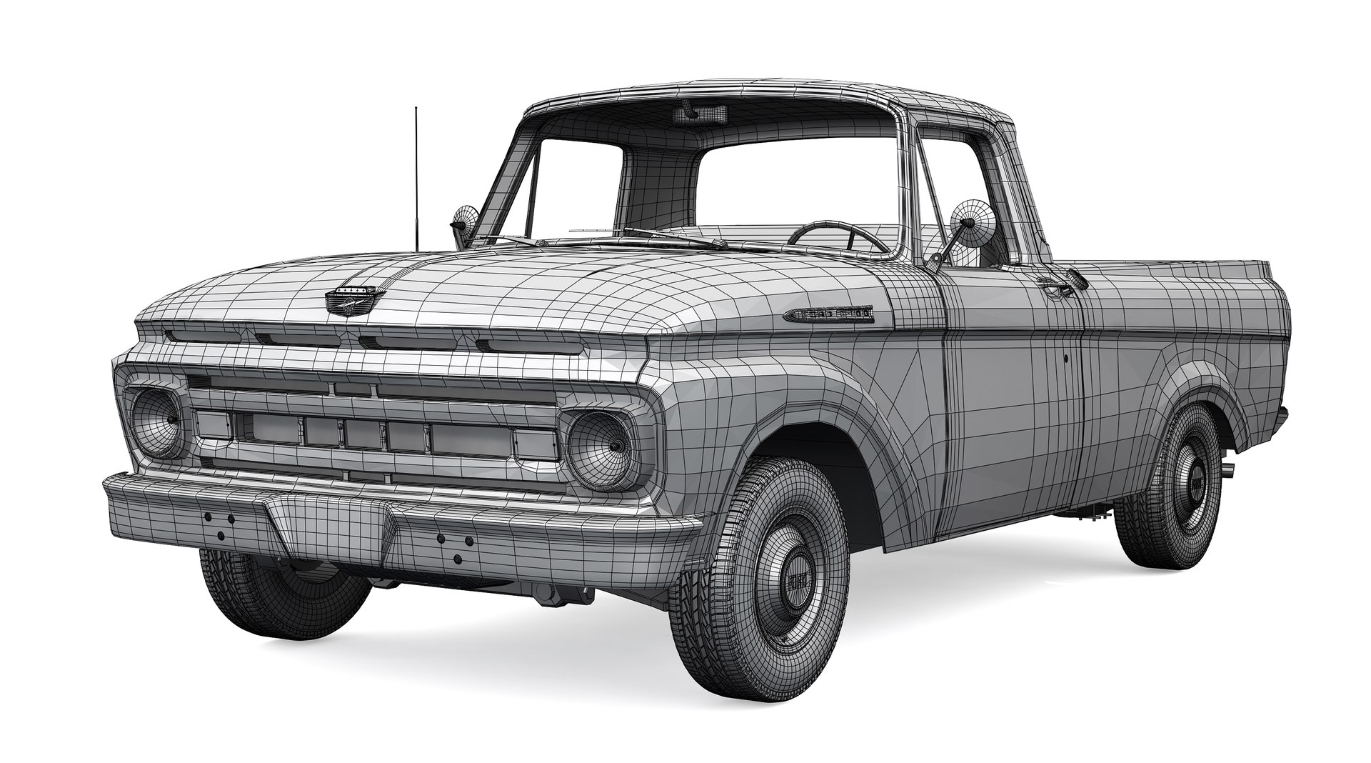 3D F100 1961 Model - TurboSquid 1571881