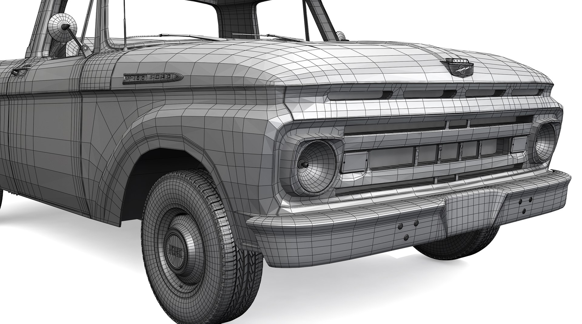 3D F100 1961 Model - TurboSquid 1571881