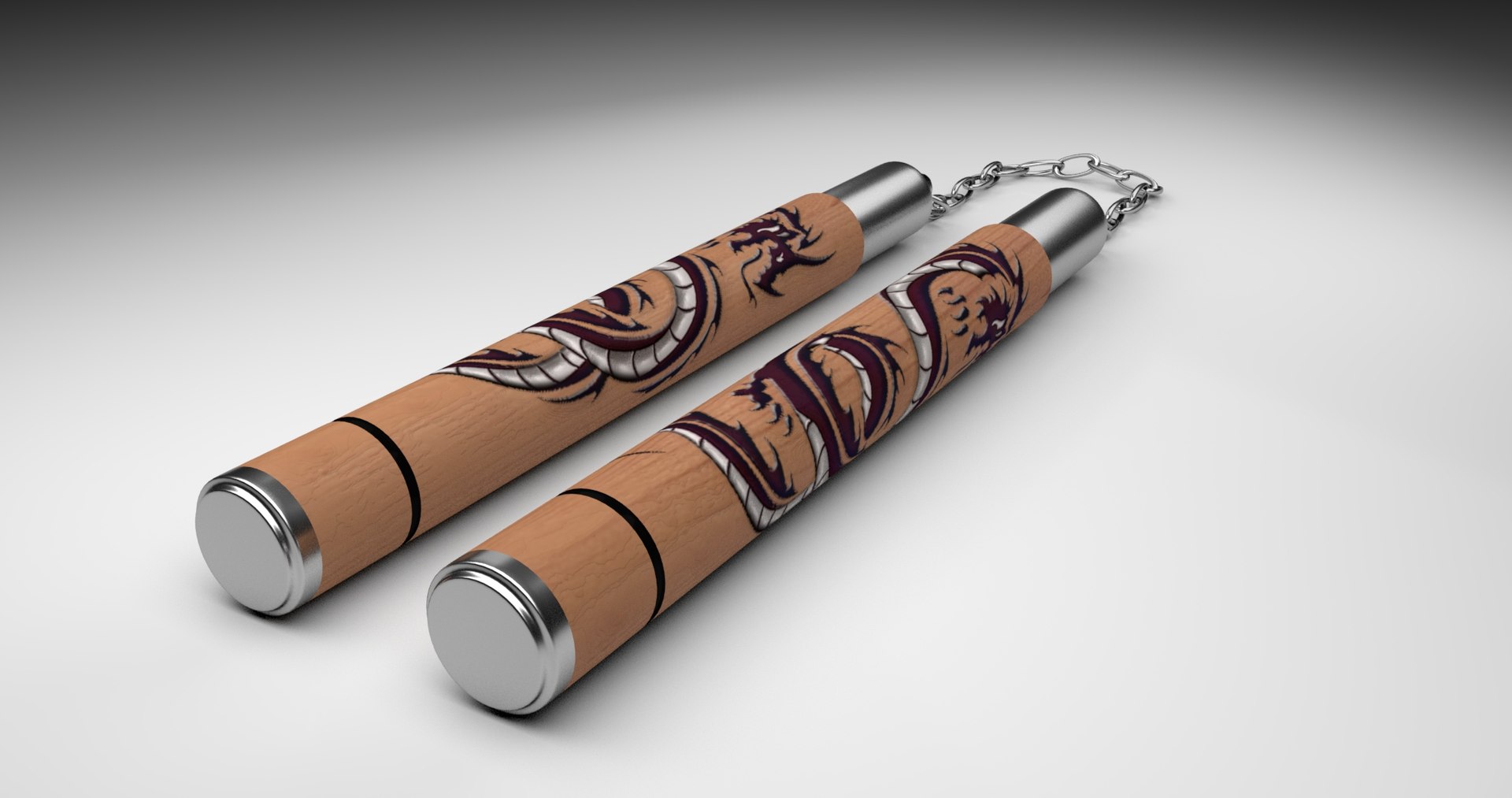 3D Nunchaku China Weapon Model - TurboSquid 1471759