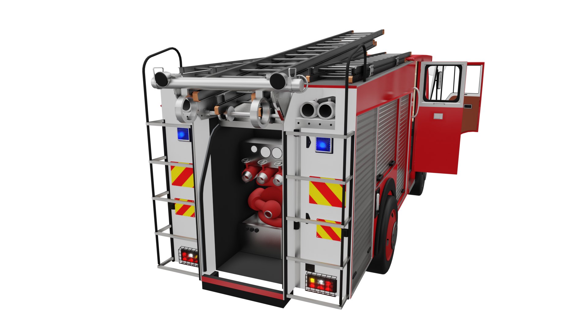 Dodge Renault Saxon Fire Engine Model - TurboSquid 2222717