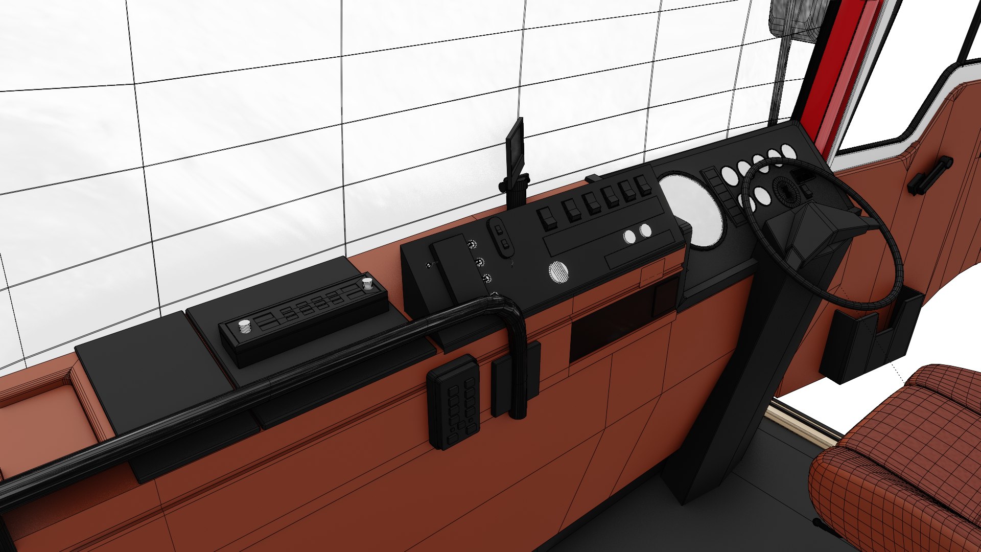 Dodge Renault Saxon Fire Engine Model - TurboSquid 2222717