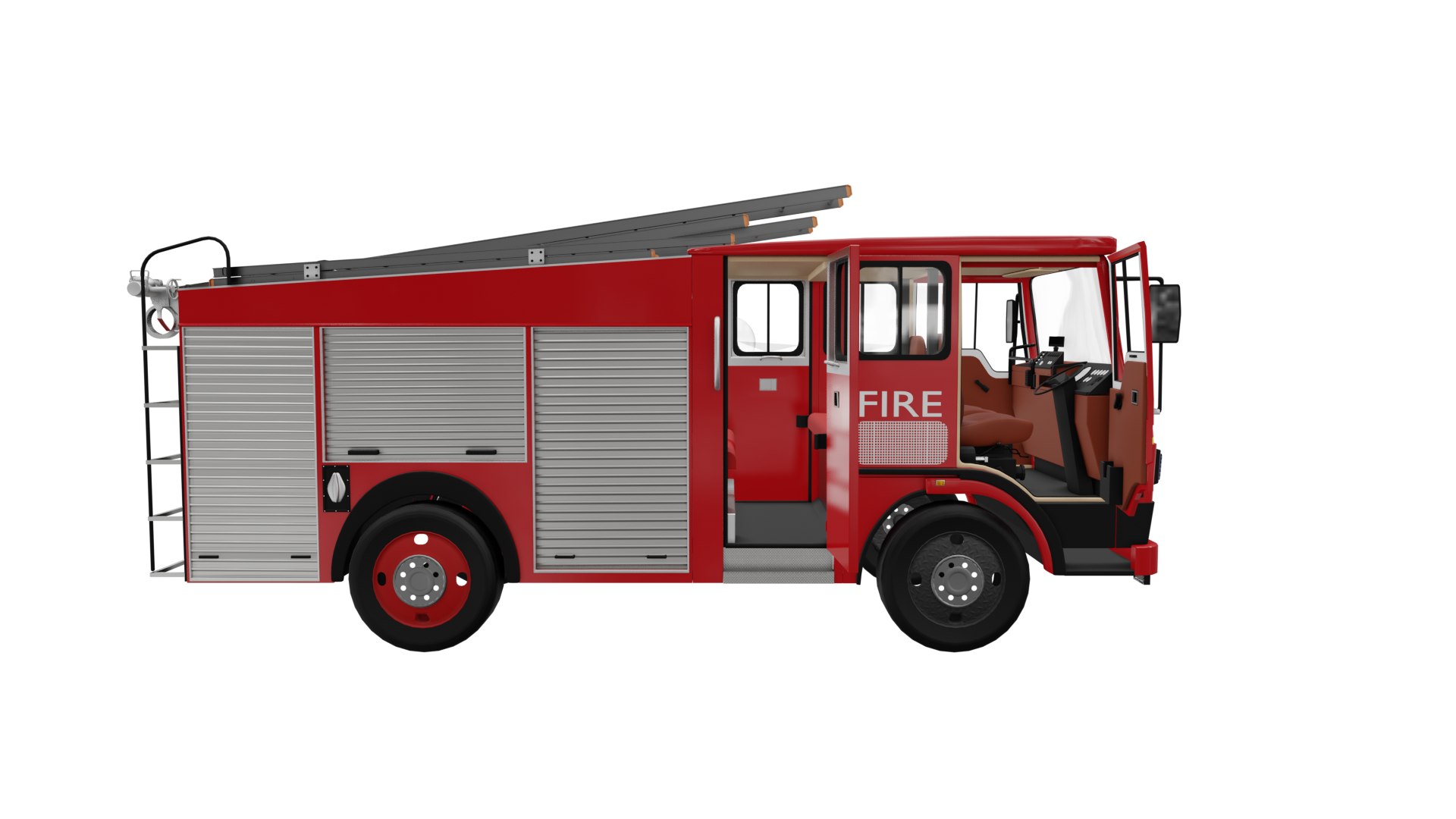 Dodge Renault Saxon Fire Engine Model - TurboSquid 2222717