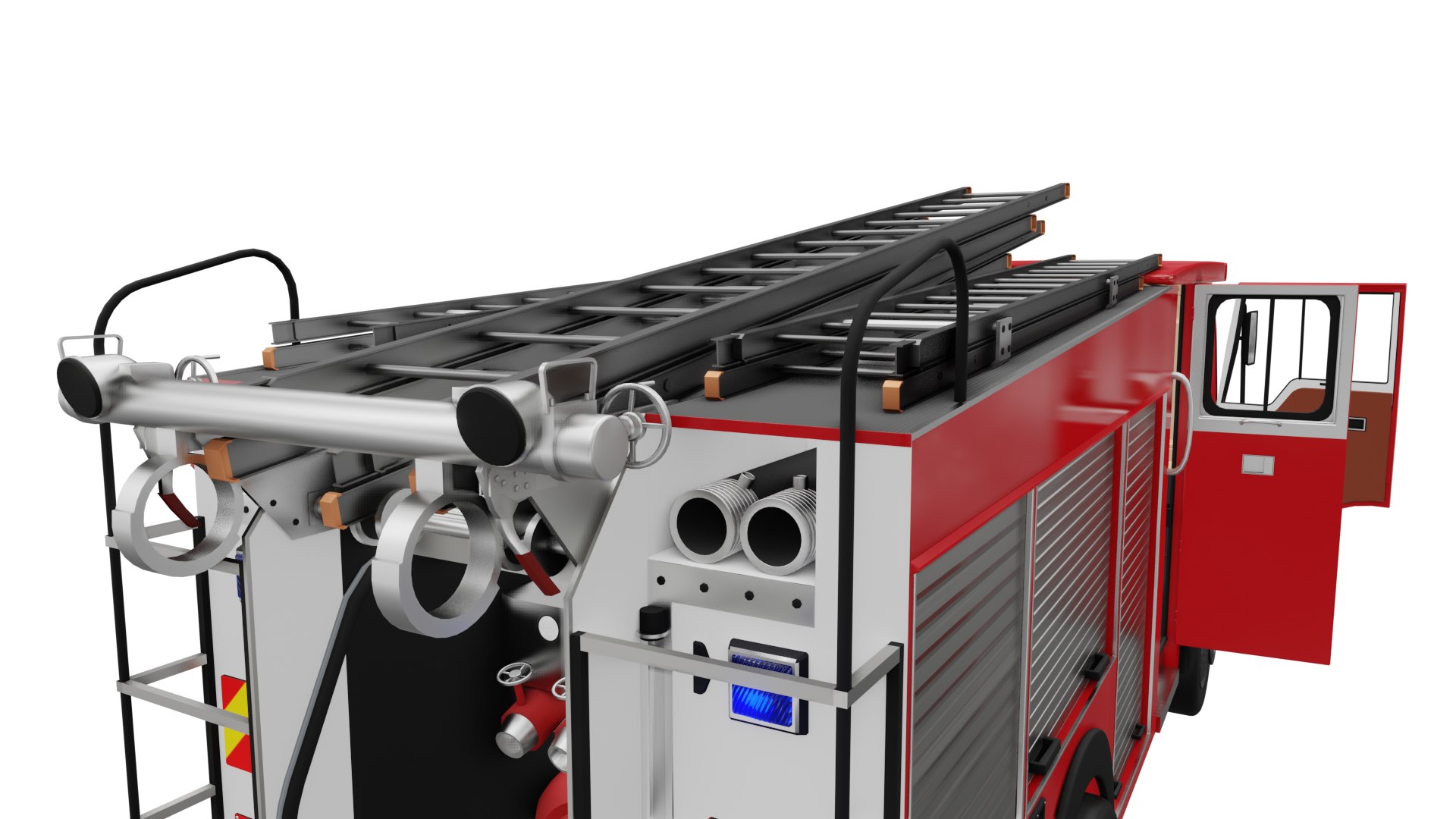 Dodge Renault Saxon Fire Engine Model - TurboSquid 2222717