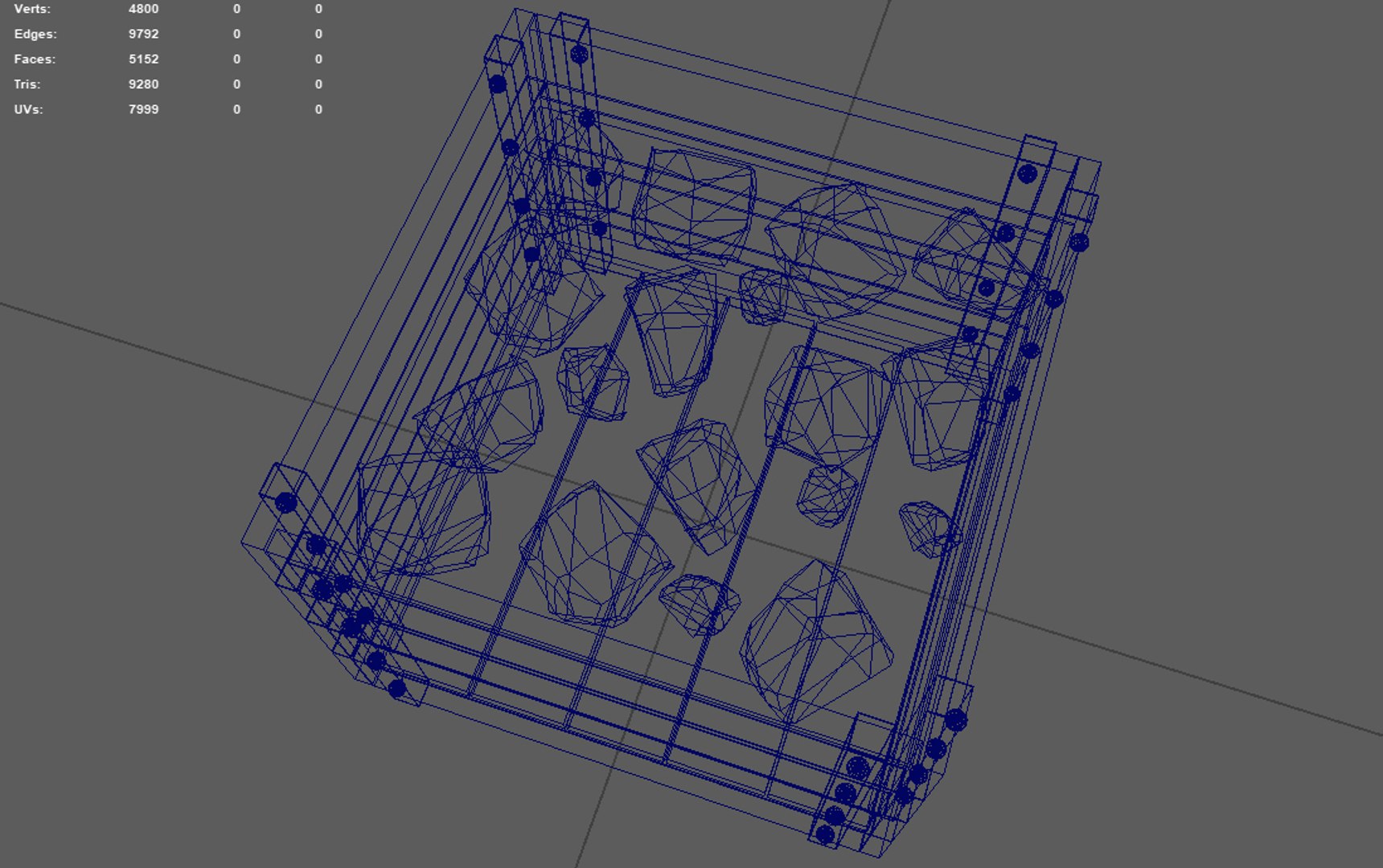 Crate rocks industrial 3D model - TurboSquid 1640573