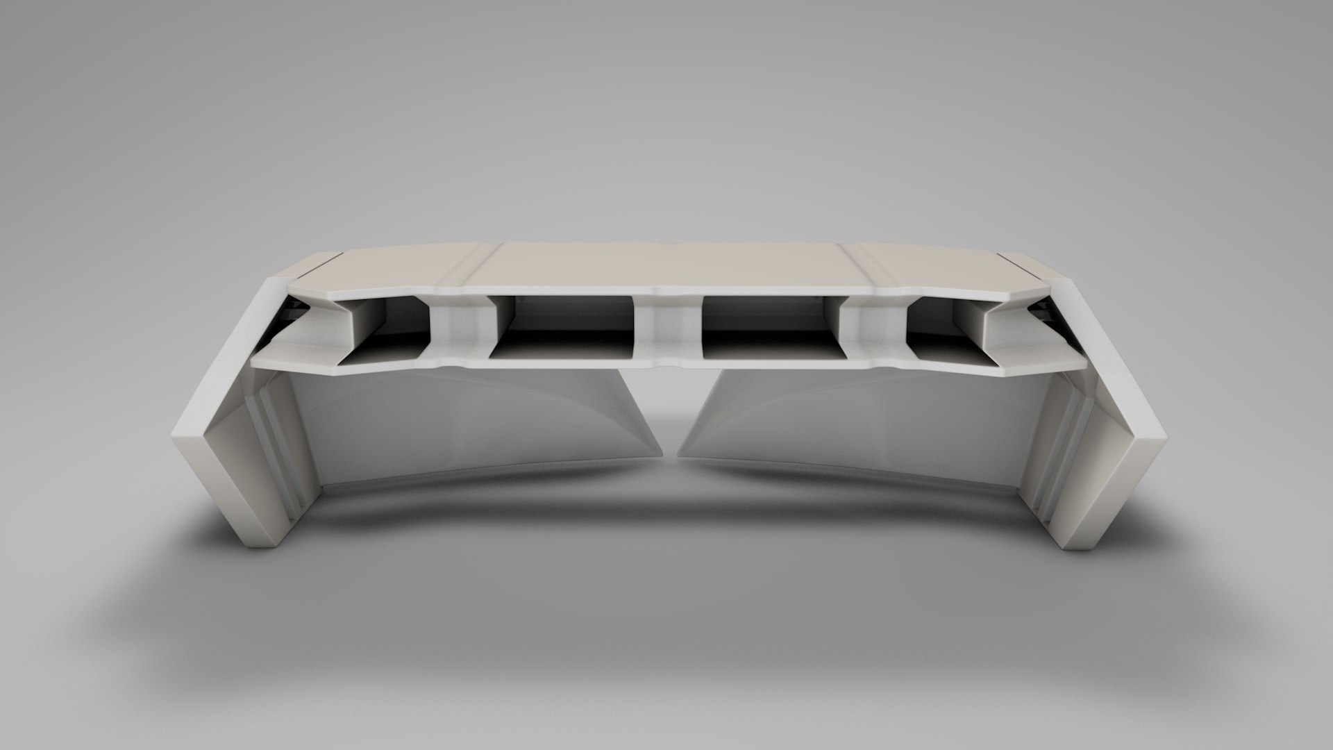3D Futuristic space office desk - TurboSquid 1796392
