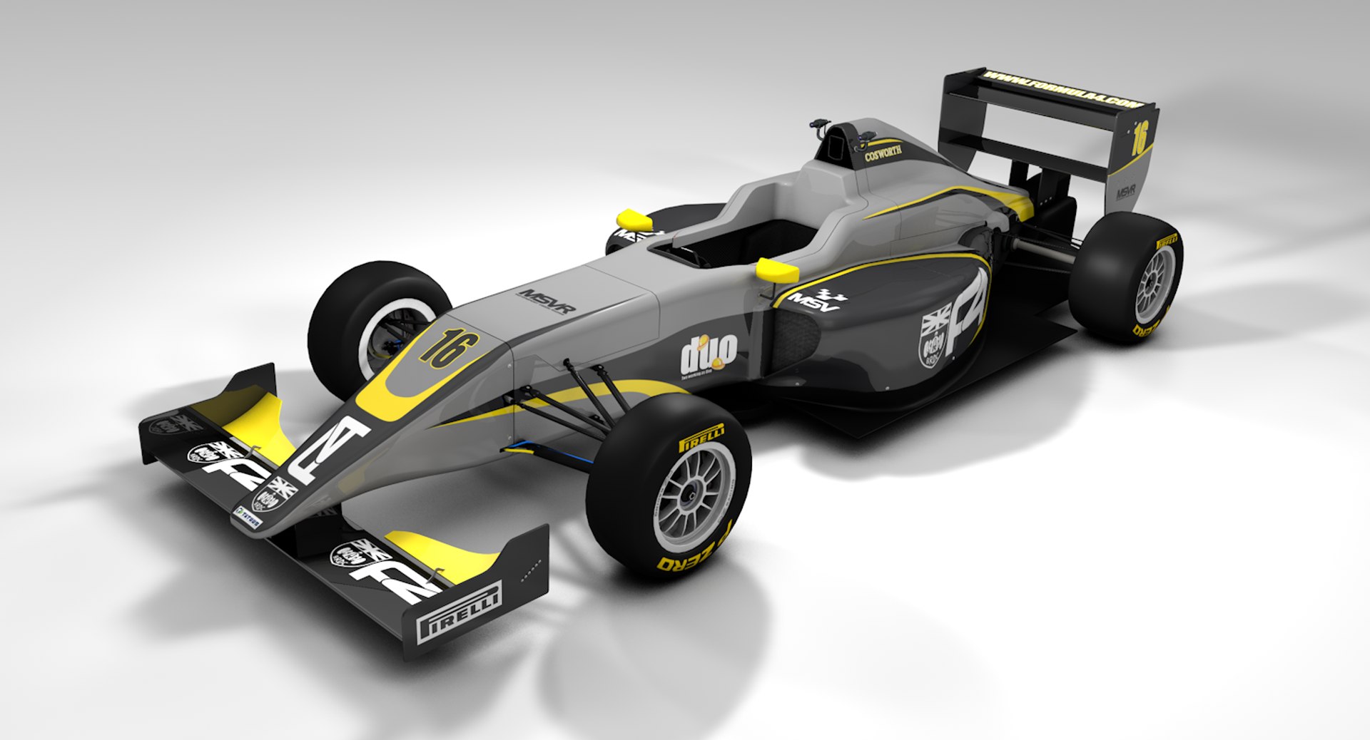 Formula 3 3D Model - TurboSquid 1351239