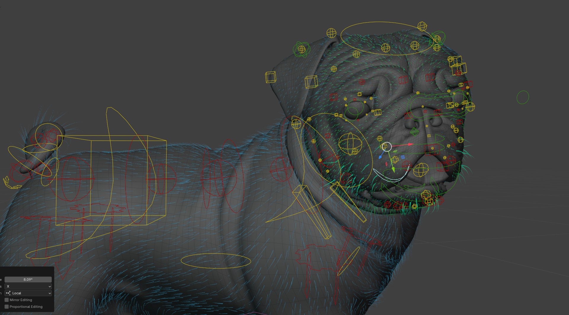 3D Pug Rigged Blender Model - TurboSquid 2340257