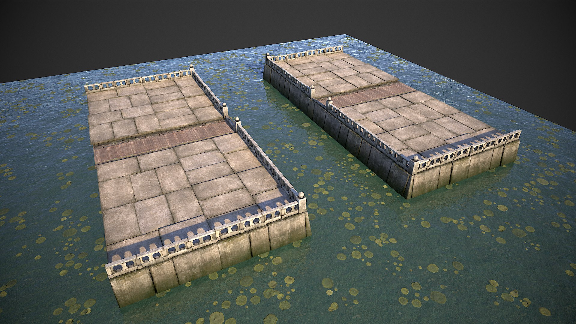 Modular Embankment Model - TurboSquid 1814029