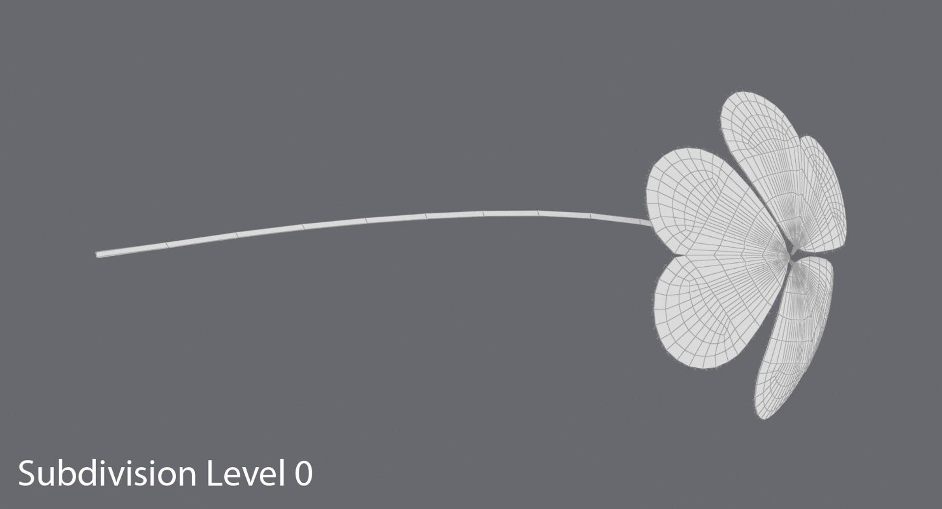 Clover----single-laying 3d Model