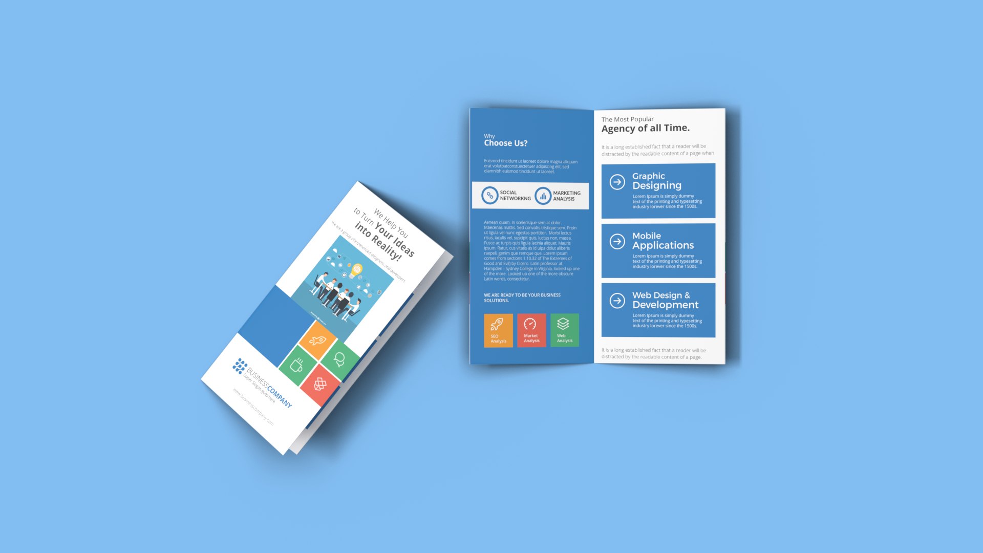 Folded Leaflet 3D Model - TurboSquid 1511522