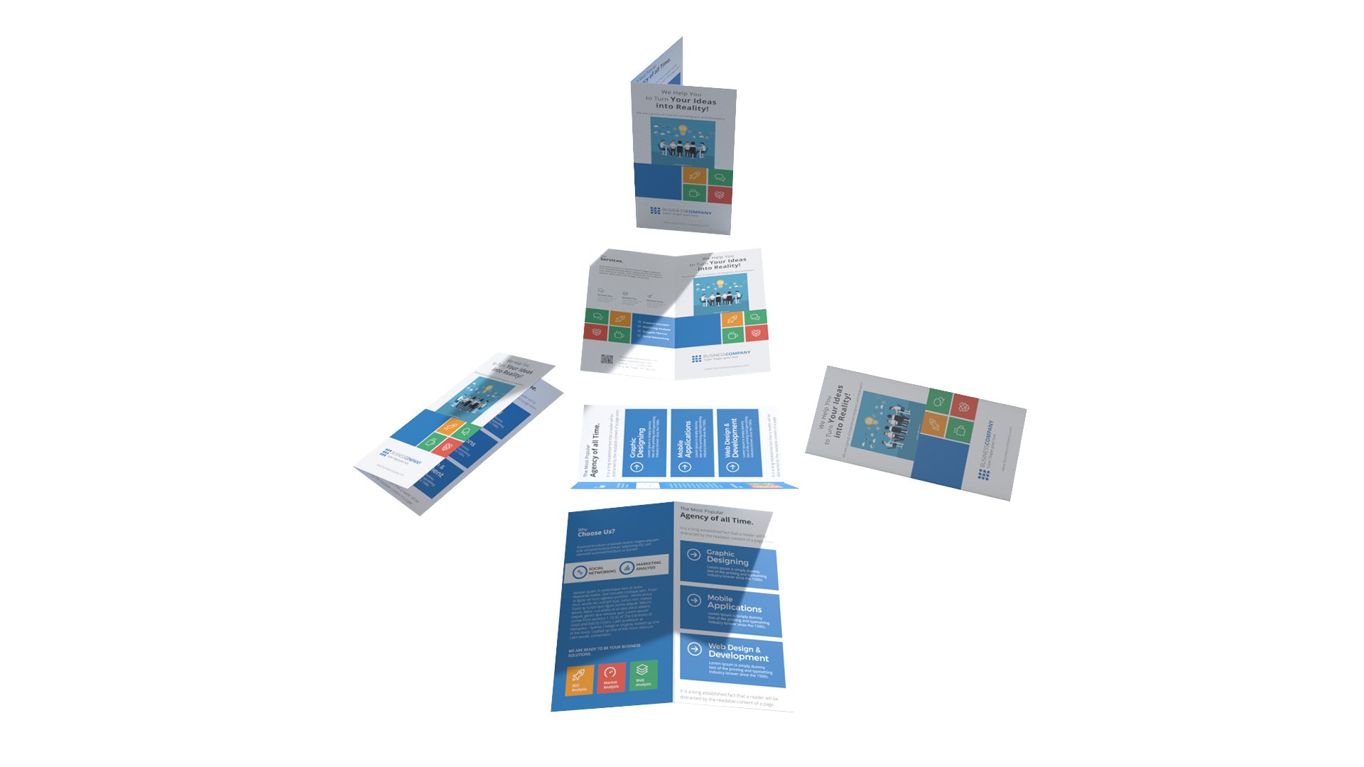 Folded Leaflet 3D Model - TurboSquid 1511522