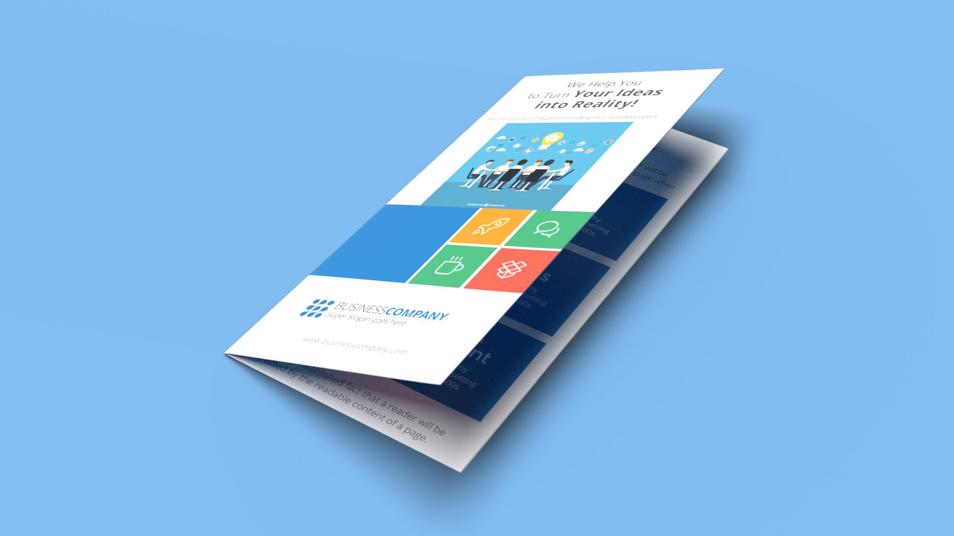 Folded Leaflet 3D Model - TurboSquid 1511522