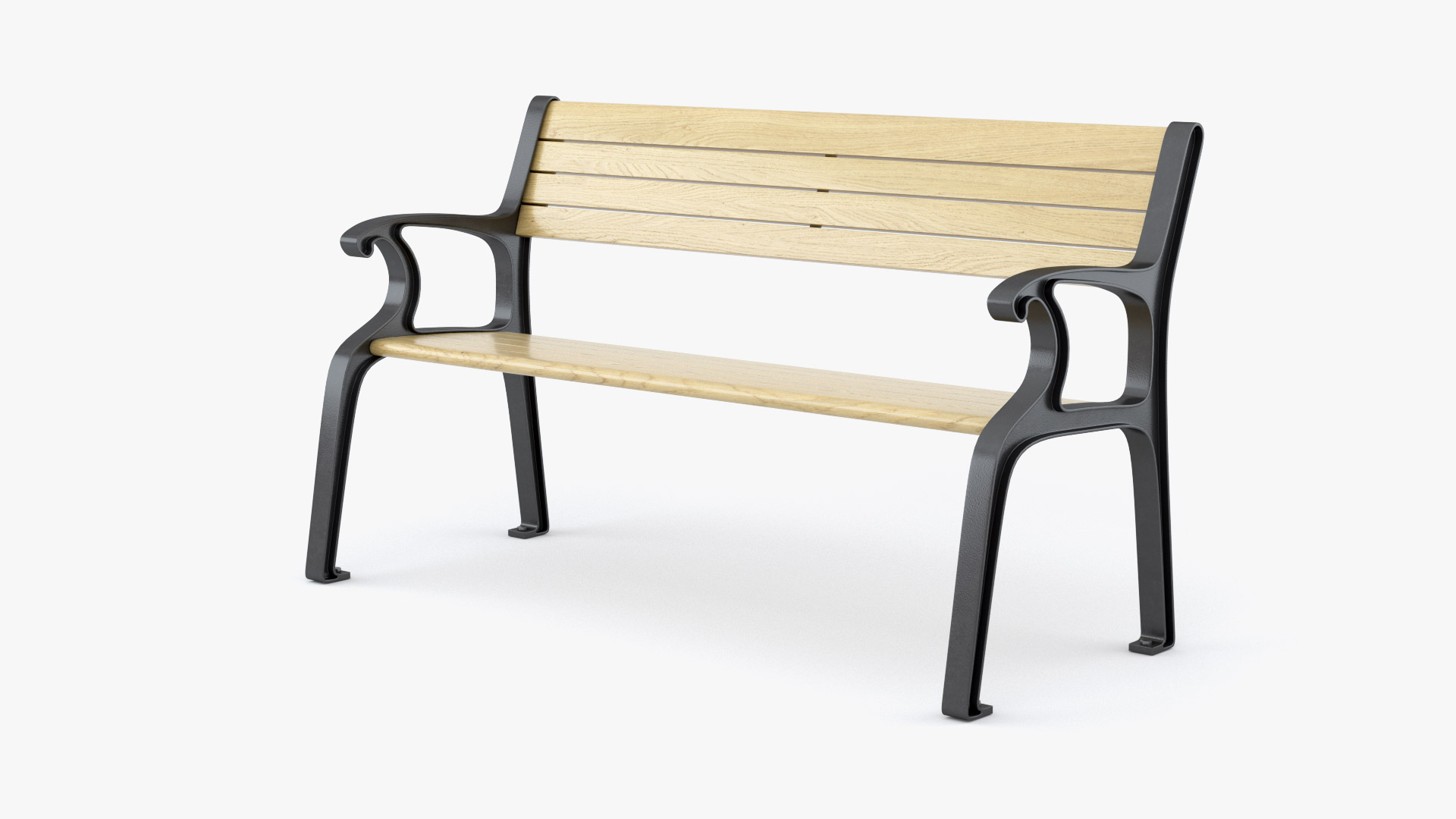 3D Model Park Bench PB01 - TurboSquid 1740197