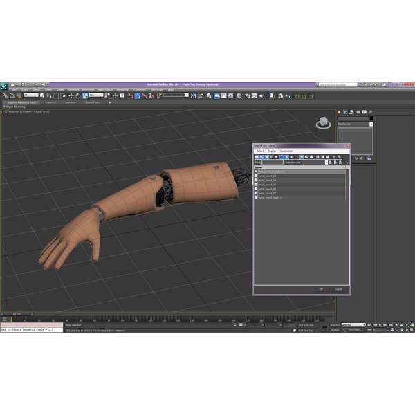 crash test dummy hand 3d model