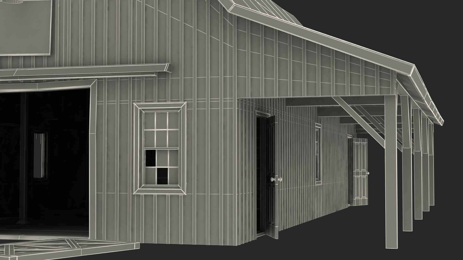Old Abandoned Wooden Barn Model - TurboSquid 1627851
