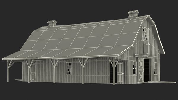 Old abandoned wooden barn model - TurboSquid 1627851