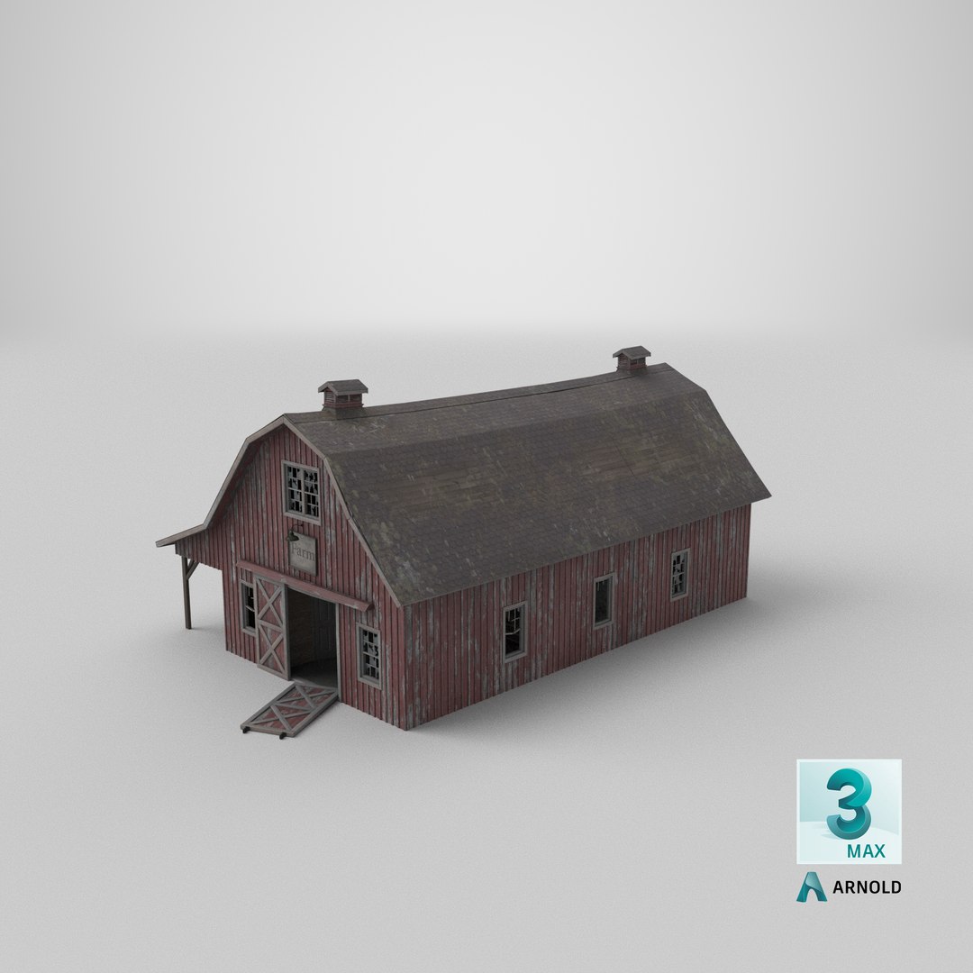 Old Abandoned Wooden Barn Model - TurboSquid 1627851