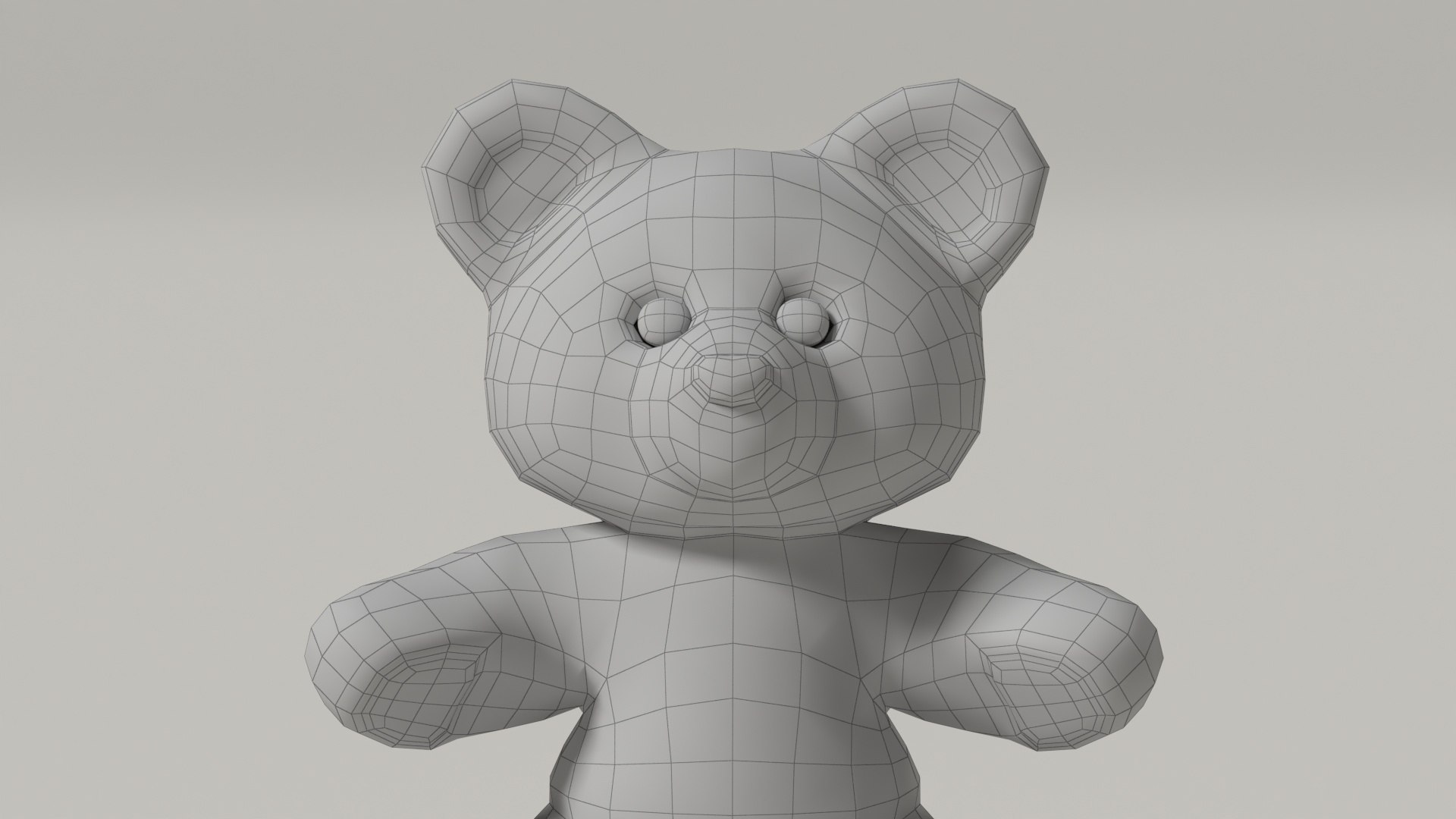 Teddy Bear Plush 3d Model
