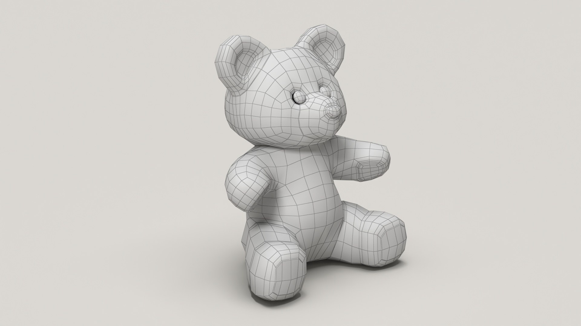 Teddy Bear Plush 3d Model