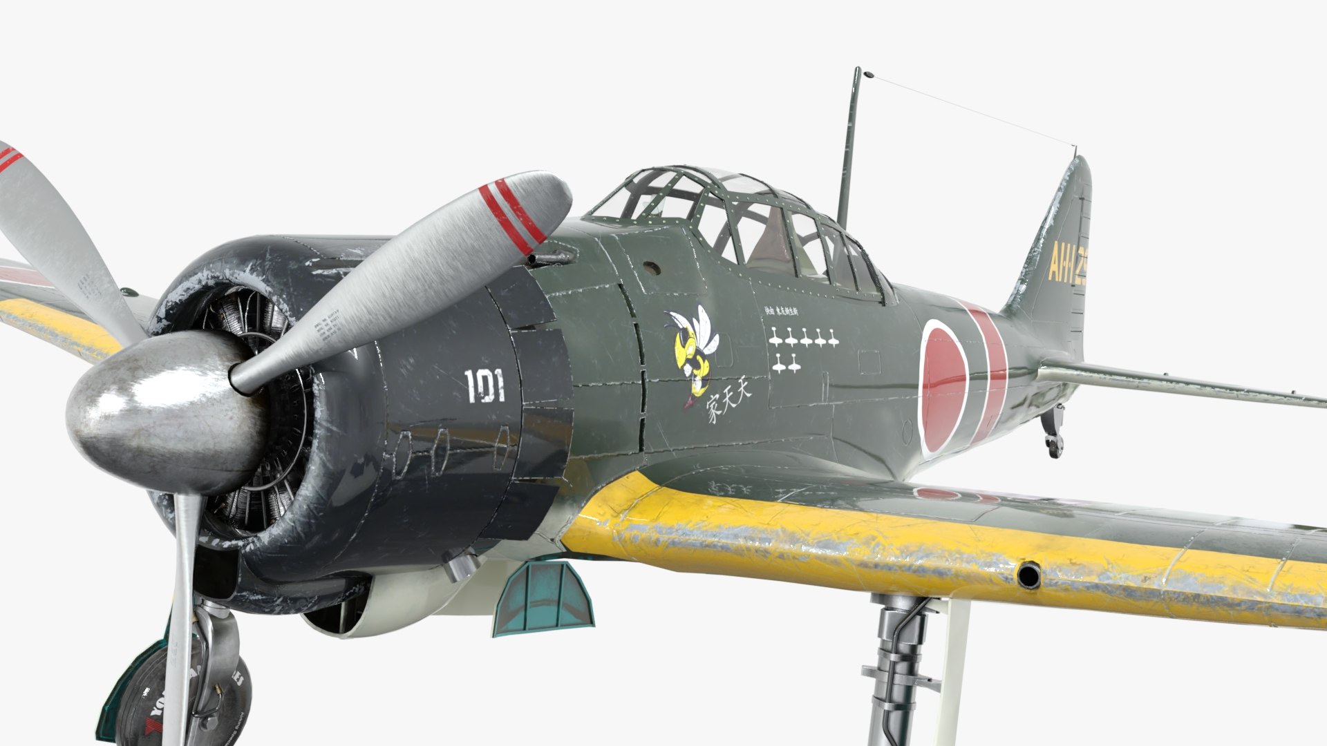 Mitsubishi A6M Zero Low-poly 3D Model 3D Model - TurboSquid 2369182