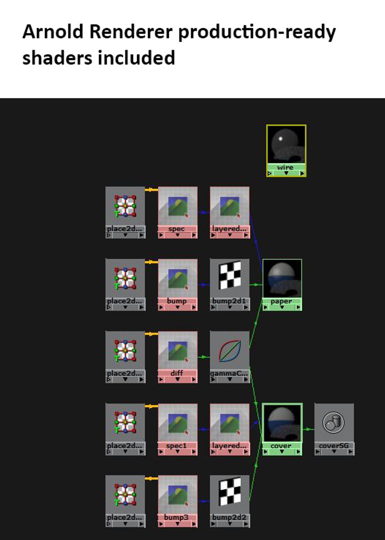 notepad notebook production 3d max