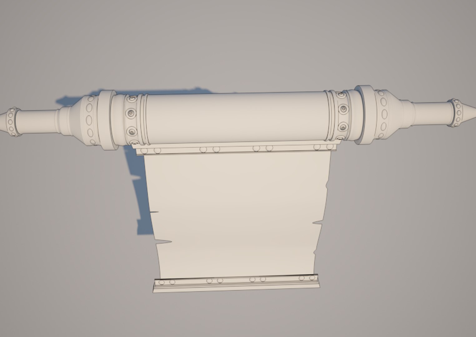 3d Model Scroll