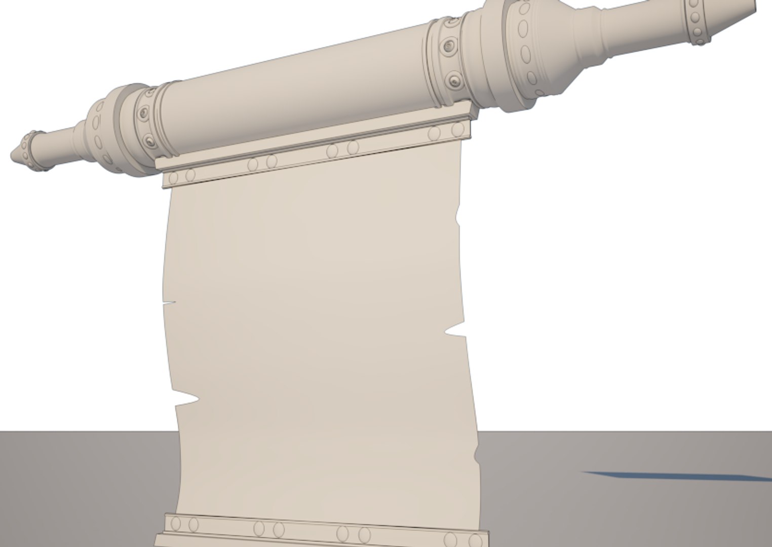 3d Model Scroll