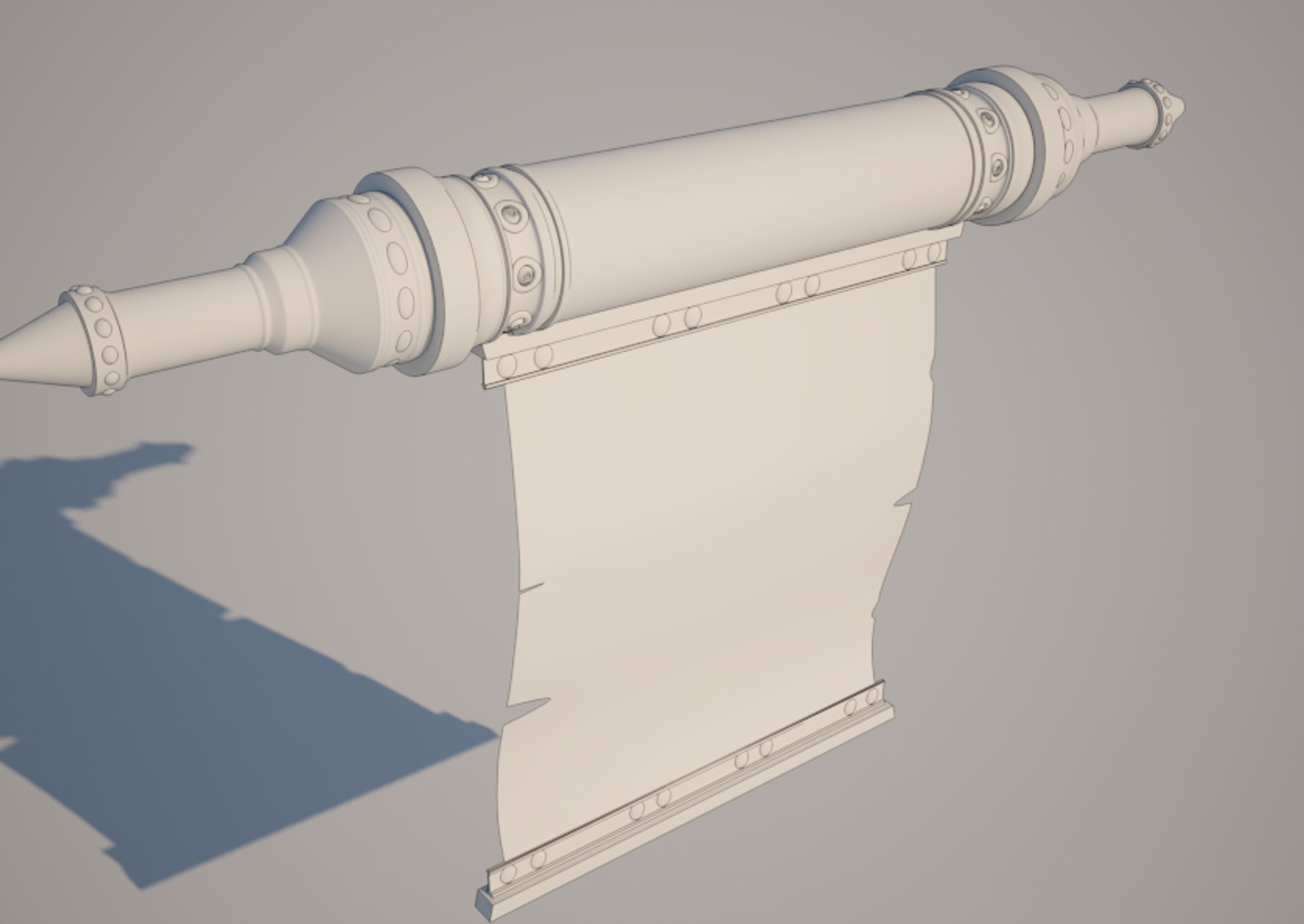 3d Model Scroll