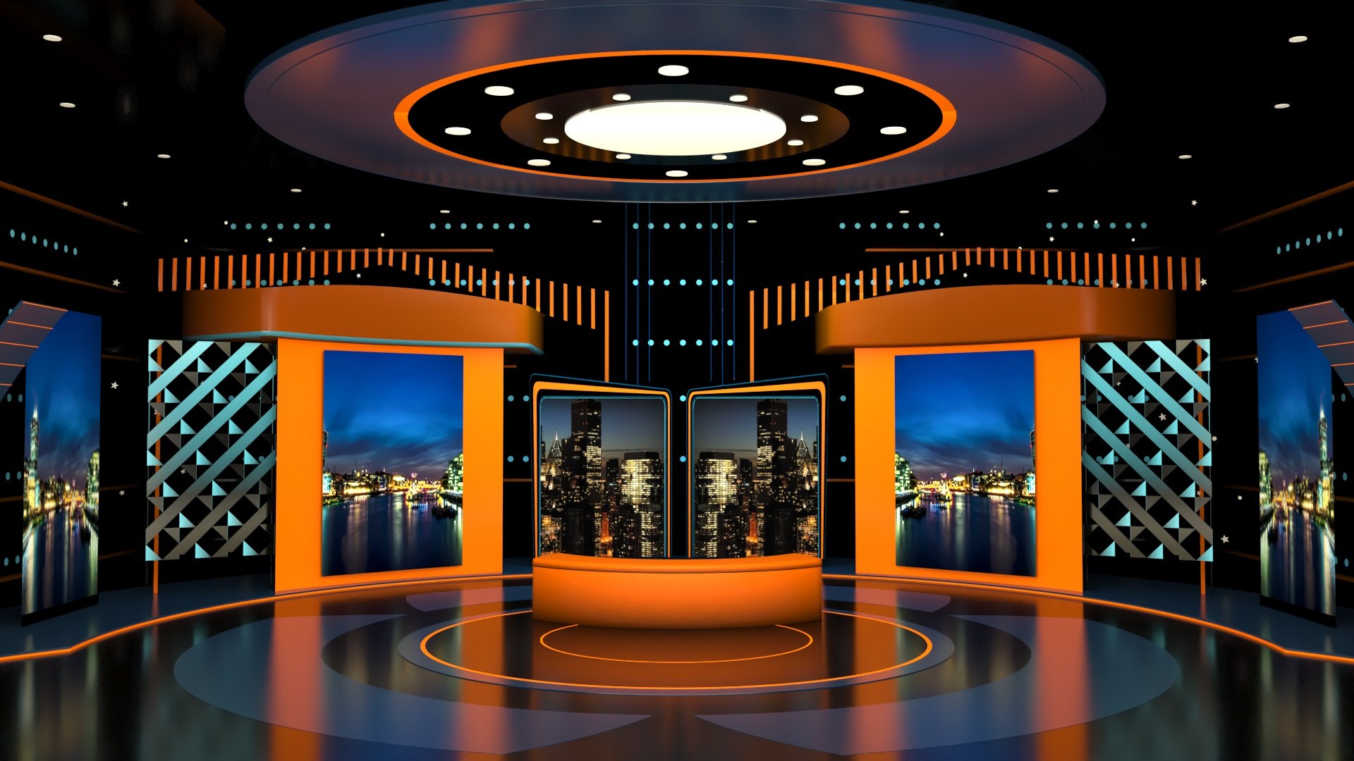 3D Tv Studio Design Model - TurboSquid 1779444
