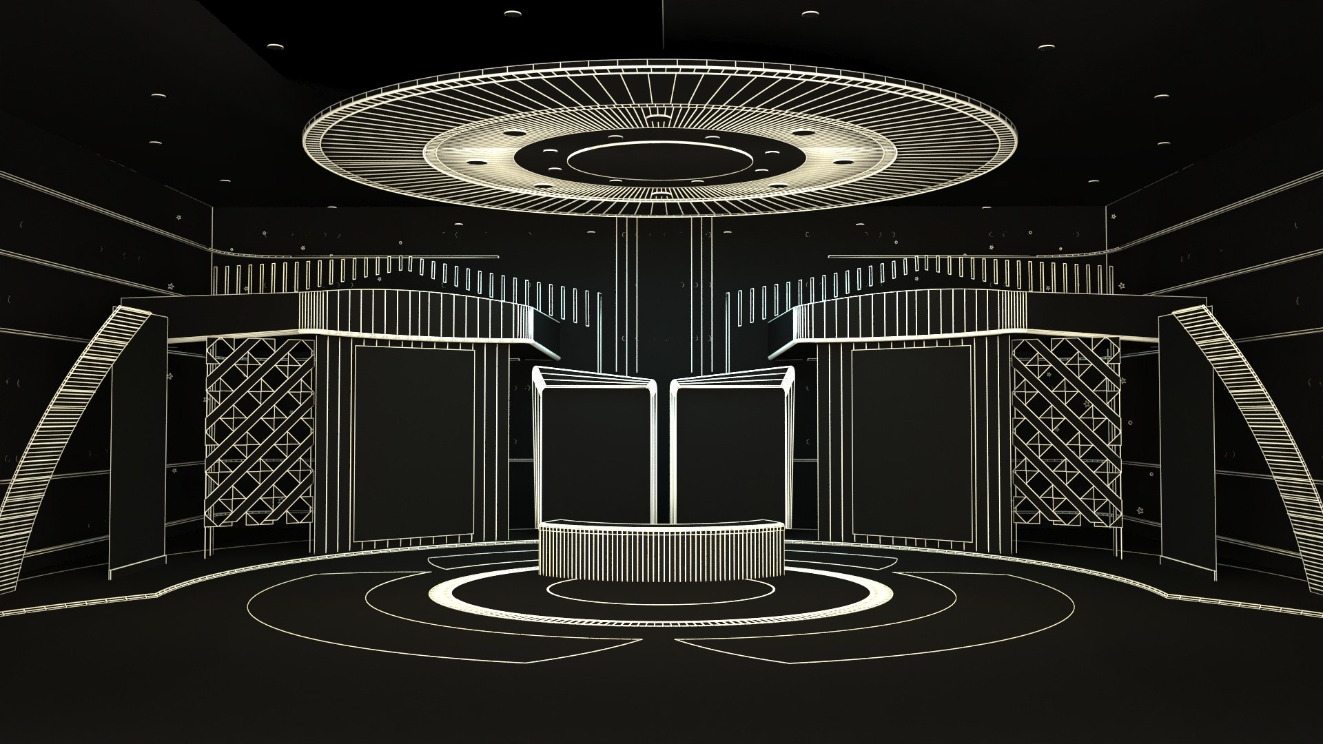 3D Tv Studio Design Model - TurboSquid 1779444