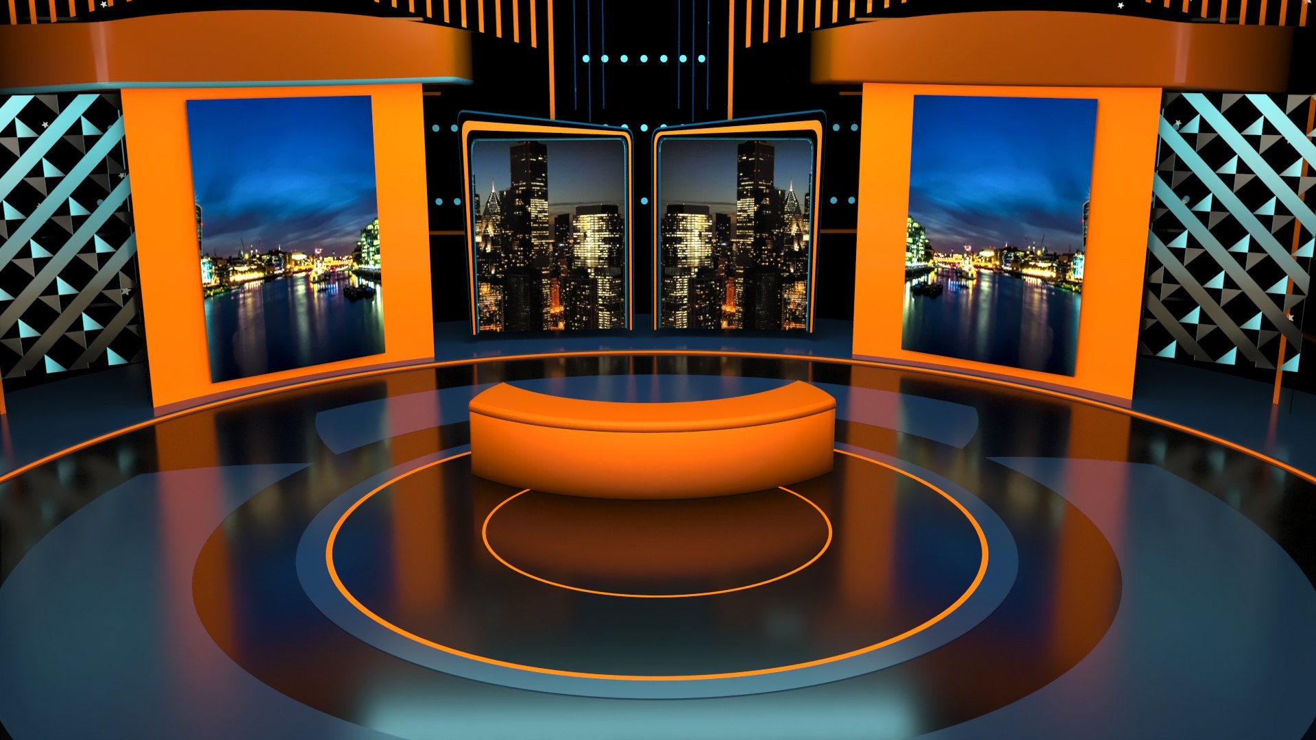 3D Tv Studio Design Model - TurboSquid 1779444
