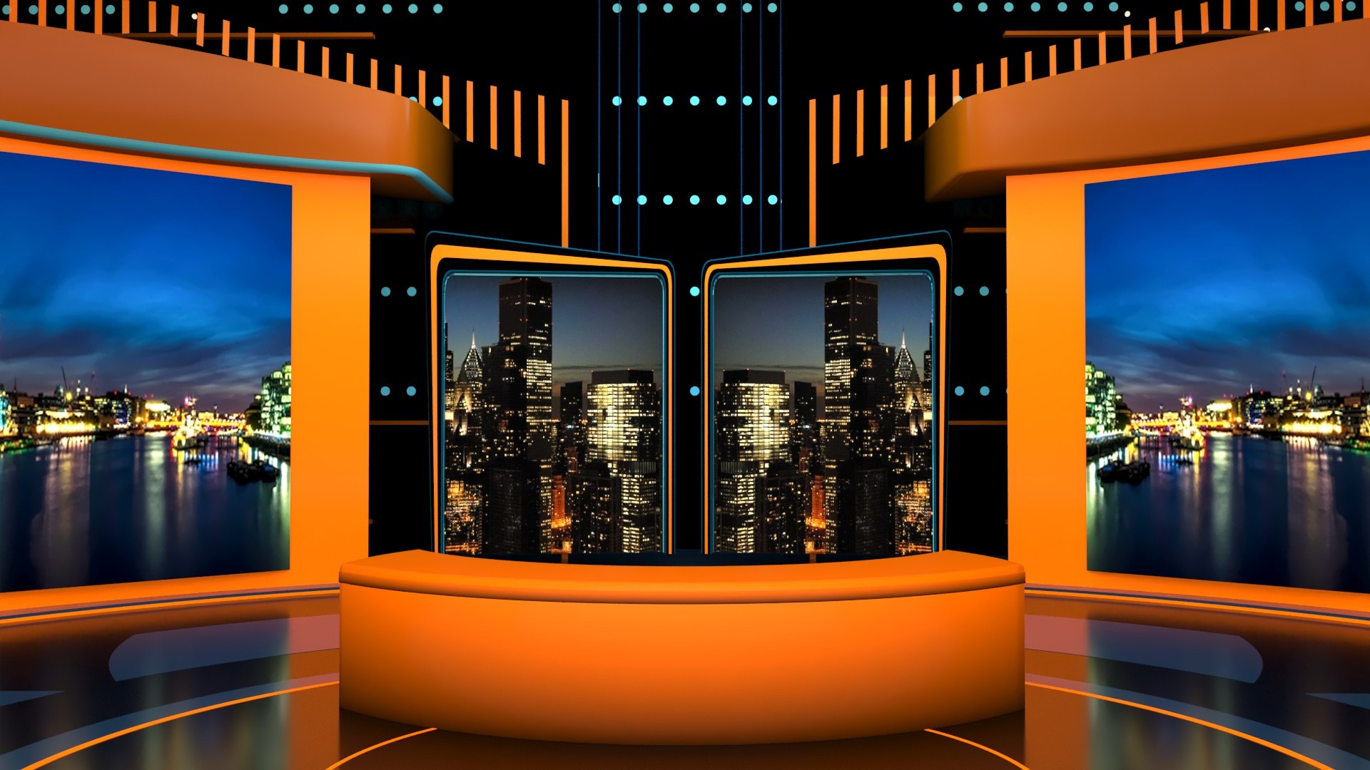 3D Tv Studio Design Model - TurboSquid 1779444