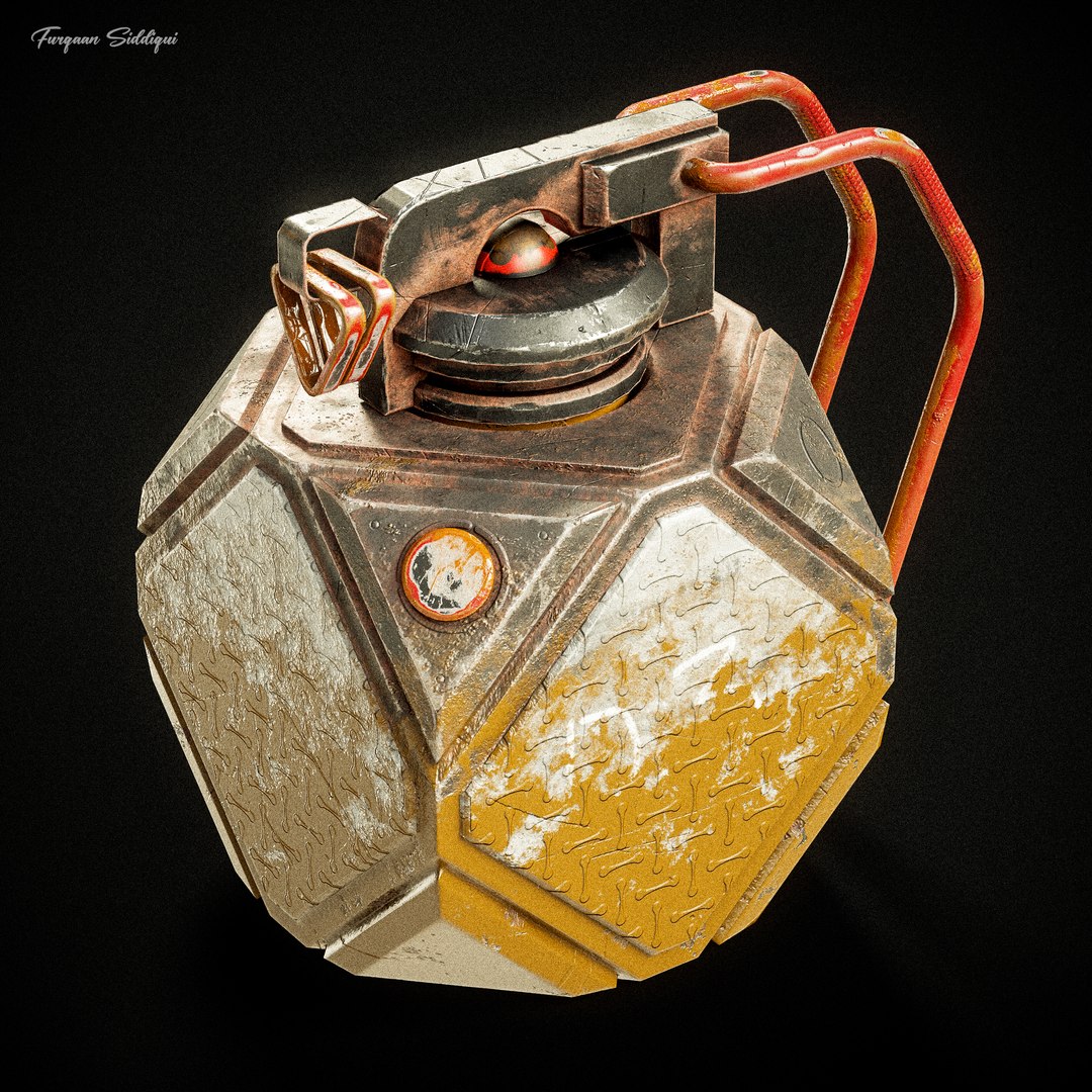 3D Sci-fi Grenade V5 Model - TurboSquid 2138073